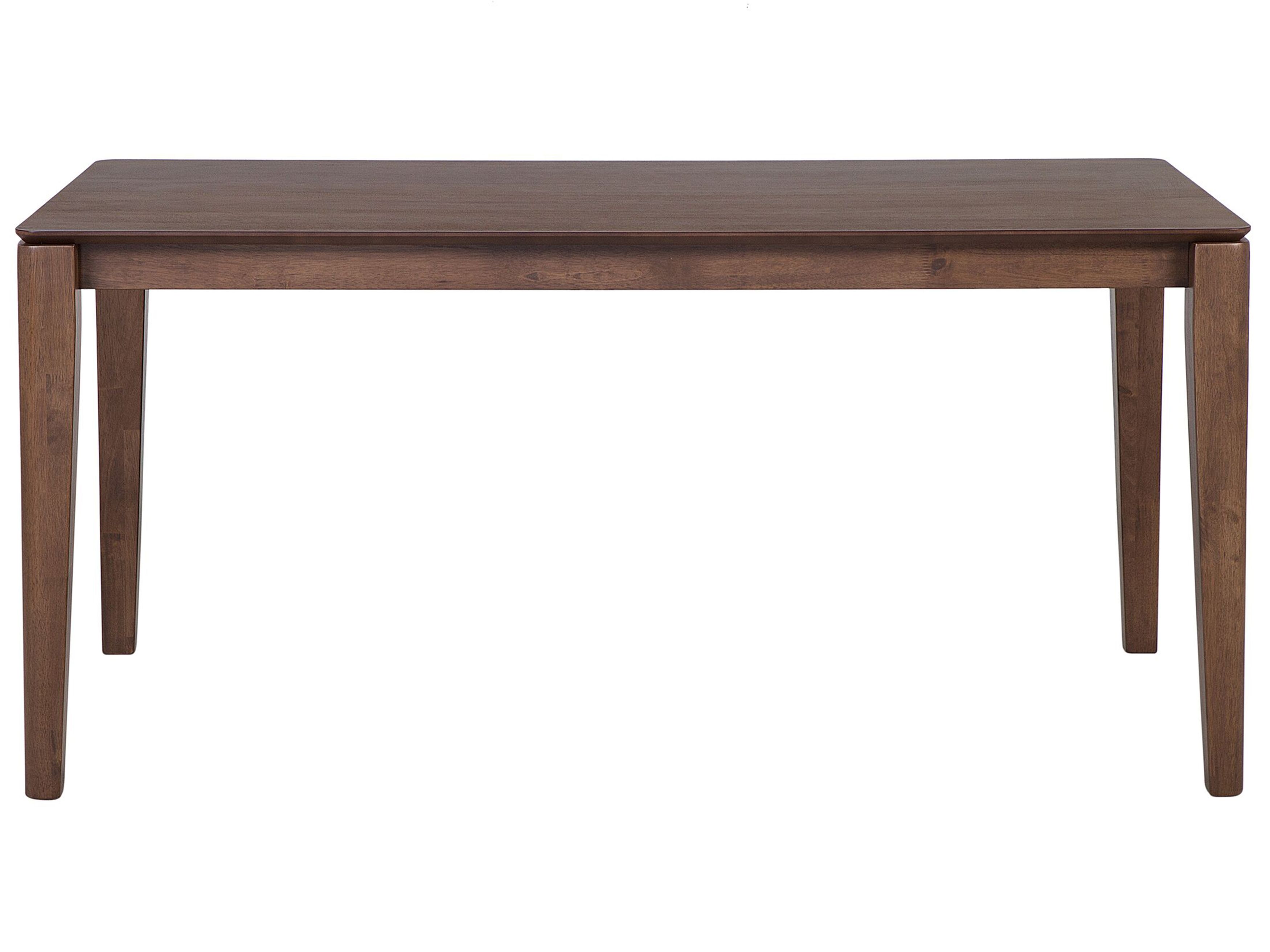 Dining Table 160 x 90 cm Dark Wood LOTTIE | Beliani.co.uk