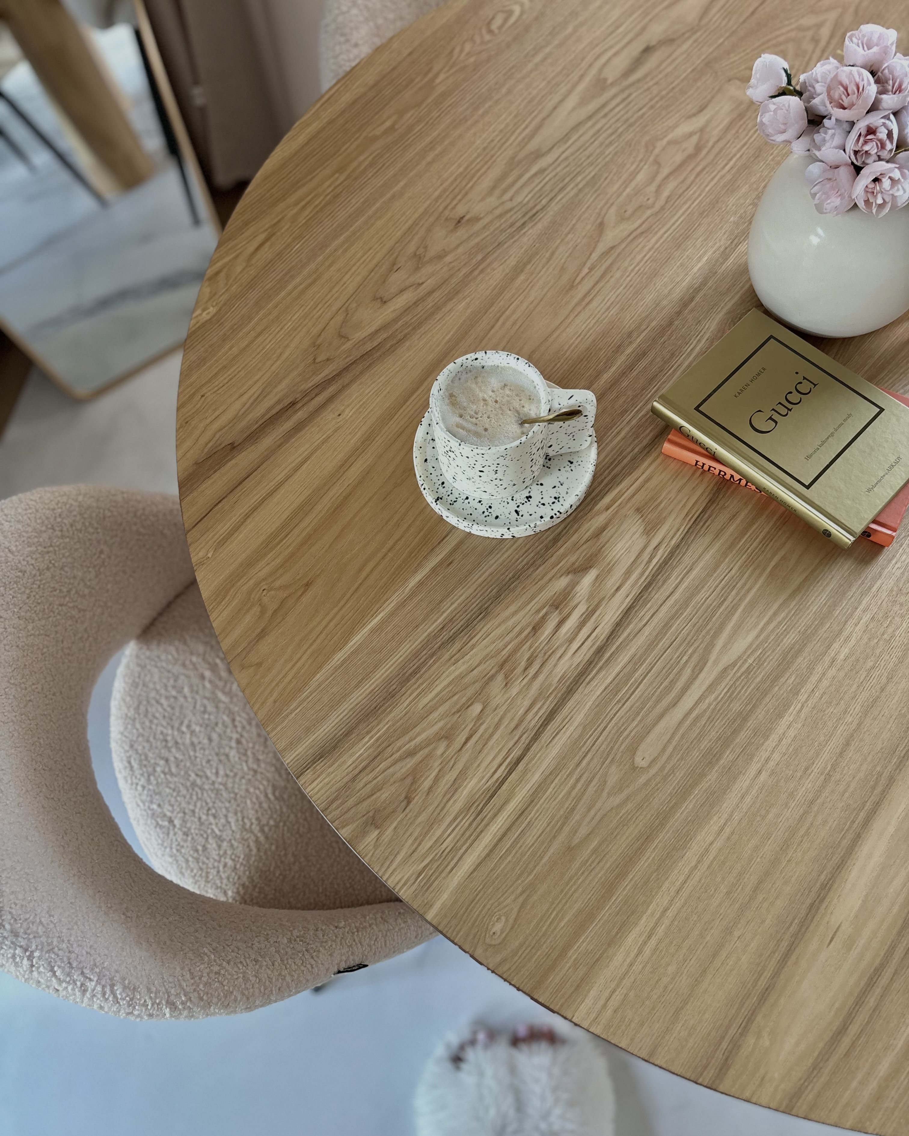Esszimmerstuhl 2er Set Onaga Bouclé Beige Belianide
