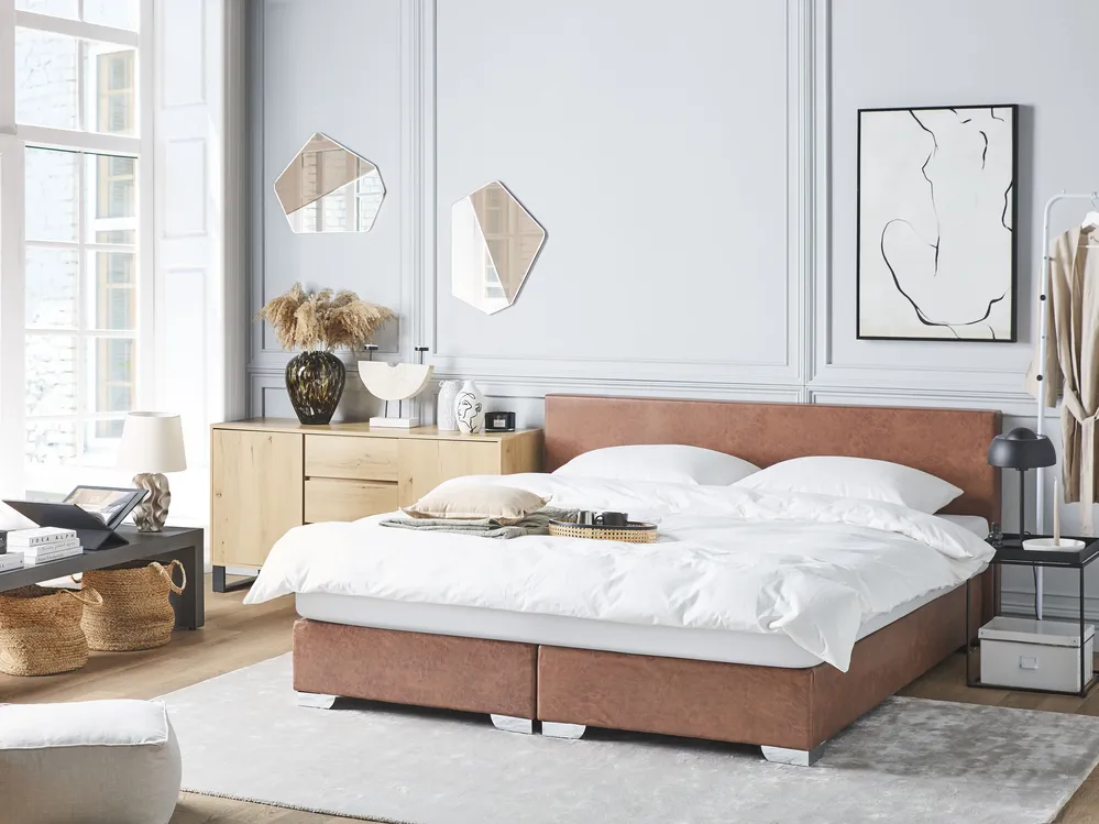 Leather Beds Up to 70 OFF Beliani