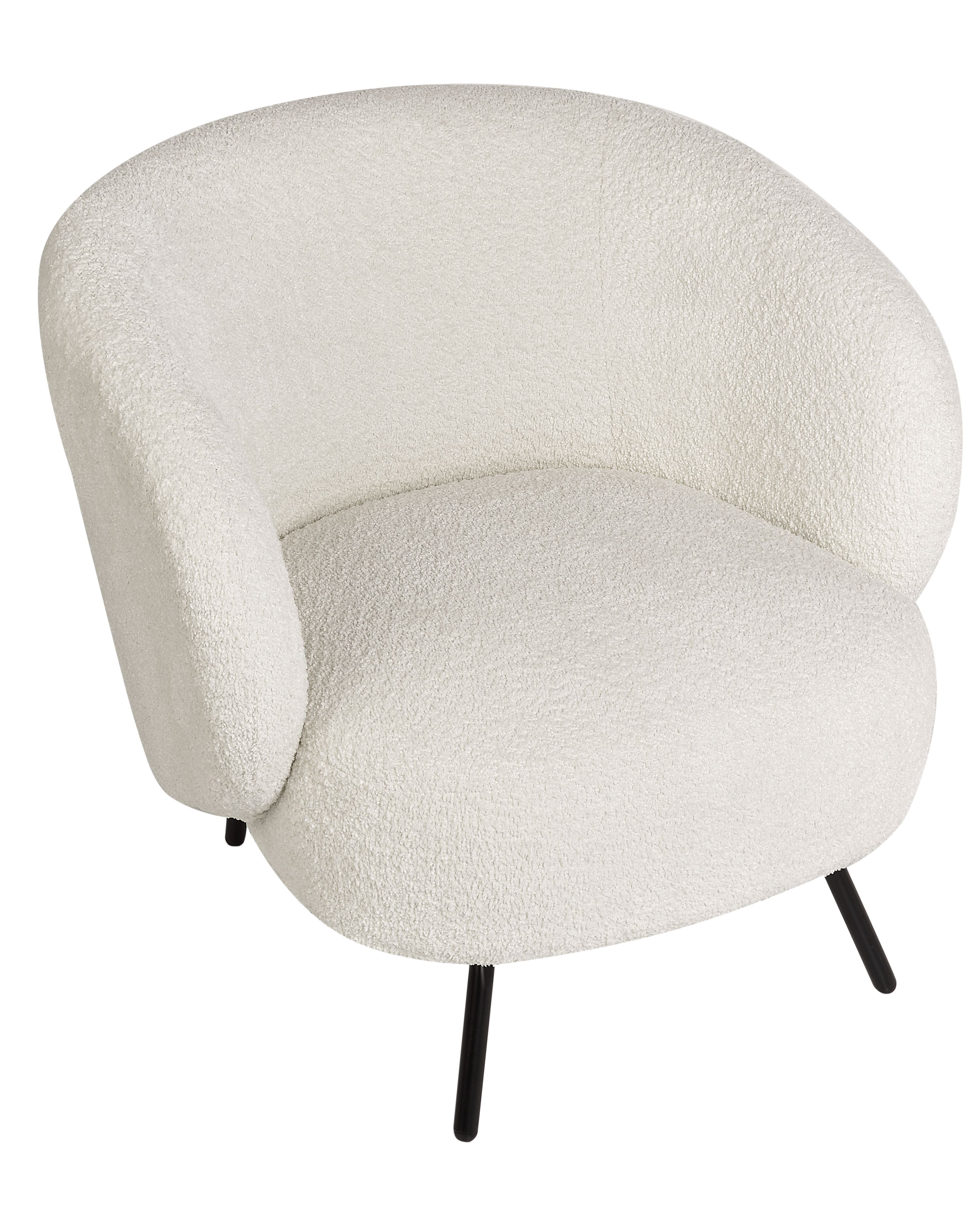 Armchair MAKELA Boucle Off-White | Beliani.co.uk