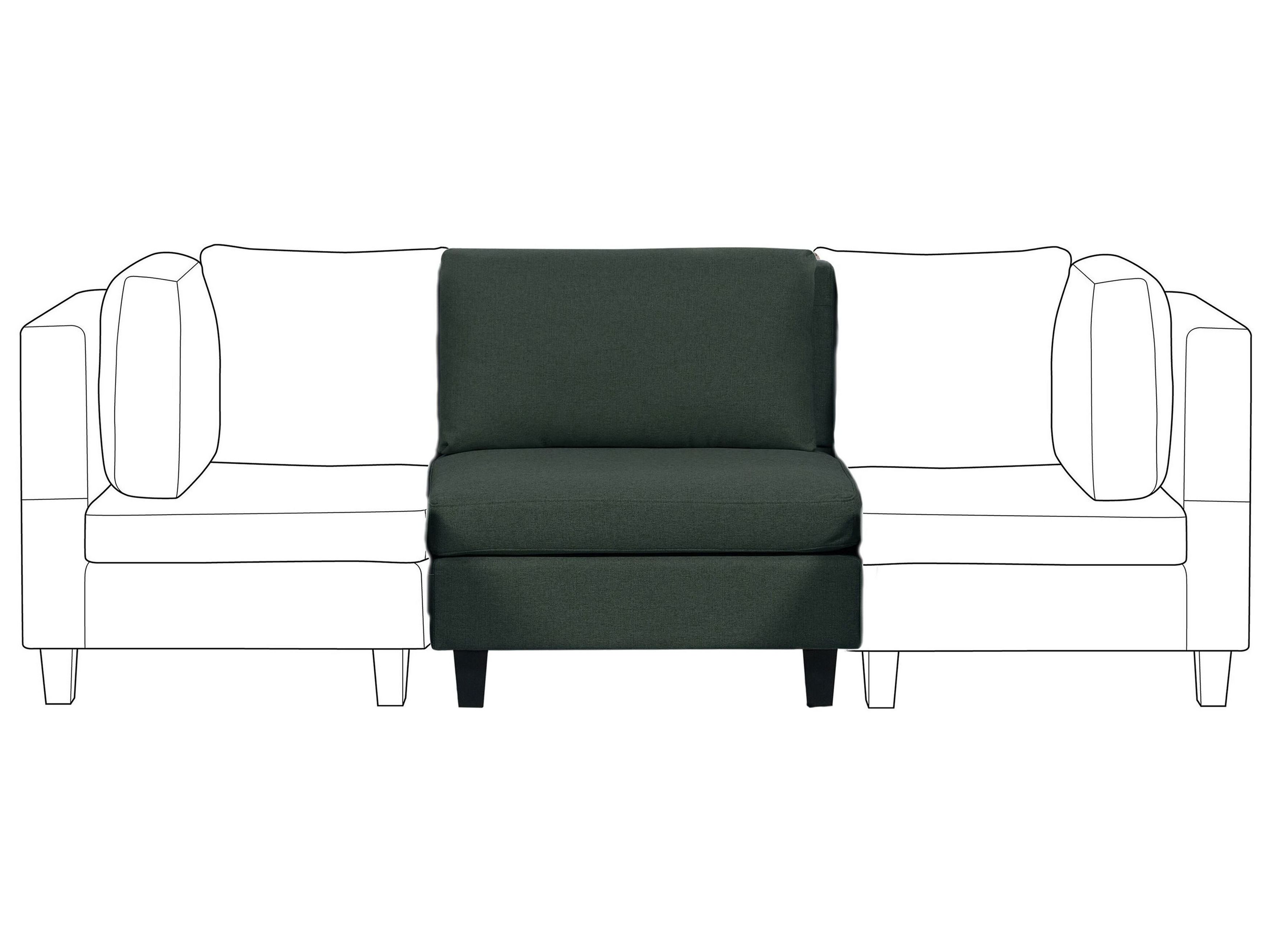 Chair Module Dark Green UNSTAD | Beliani.co.uk