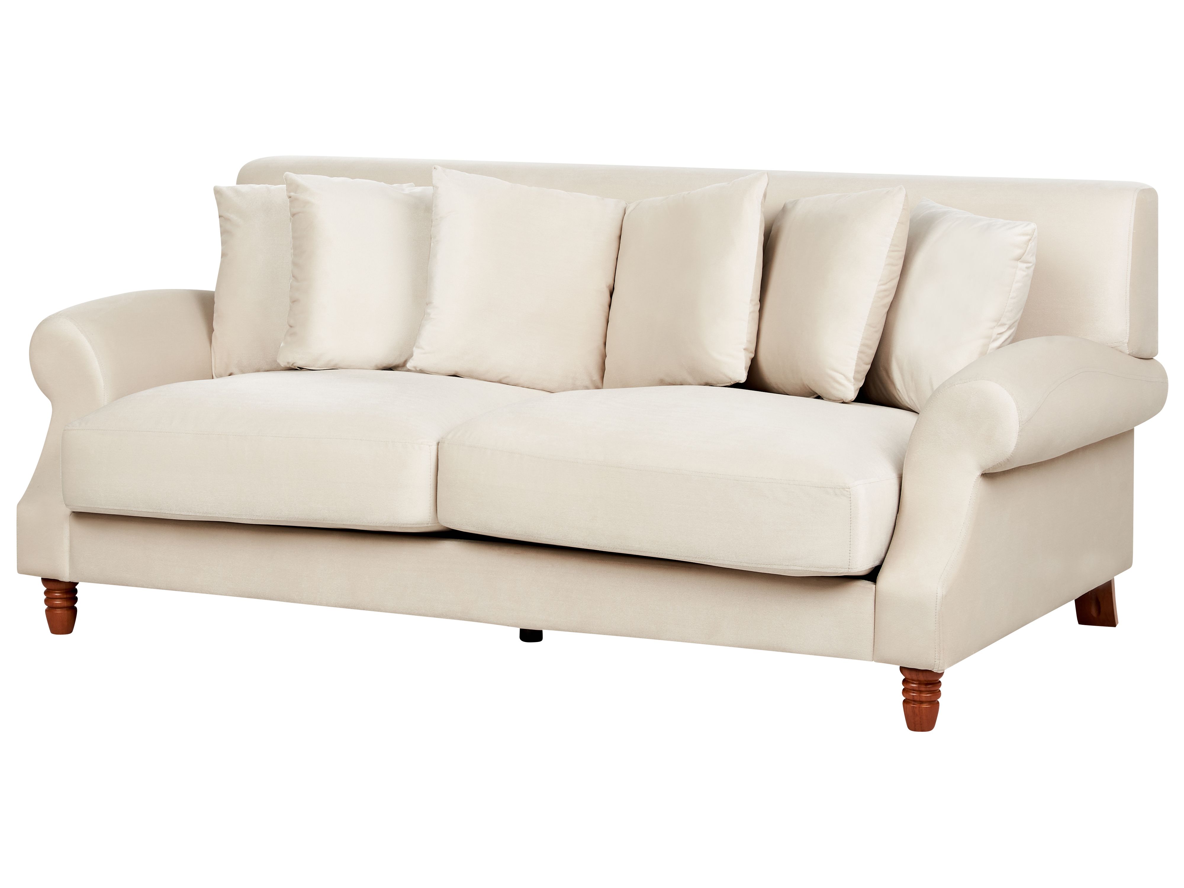 2 Seater Velvet Sofa Off White EIKE Beliani.cz