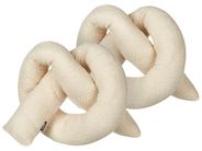 Set of 2 Teddy Cushions 172 x 14 cm Beige GLADIOLUS | Beliani.co.uk