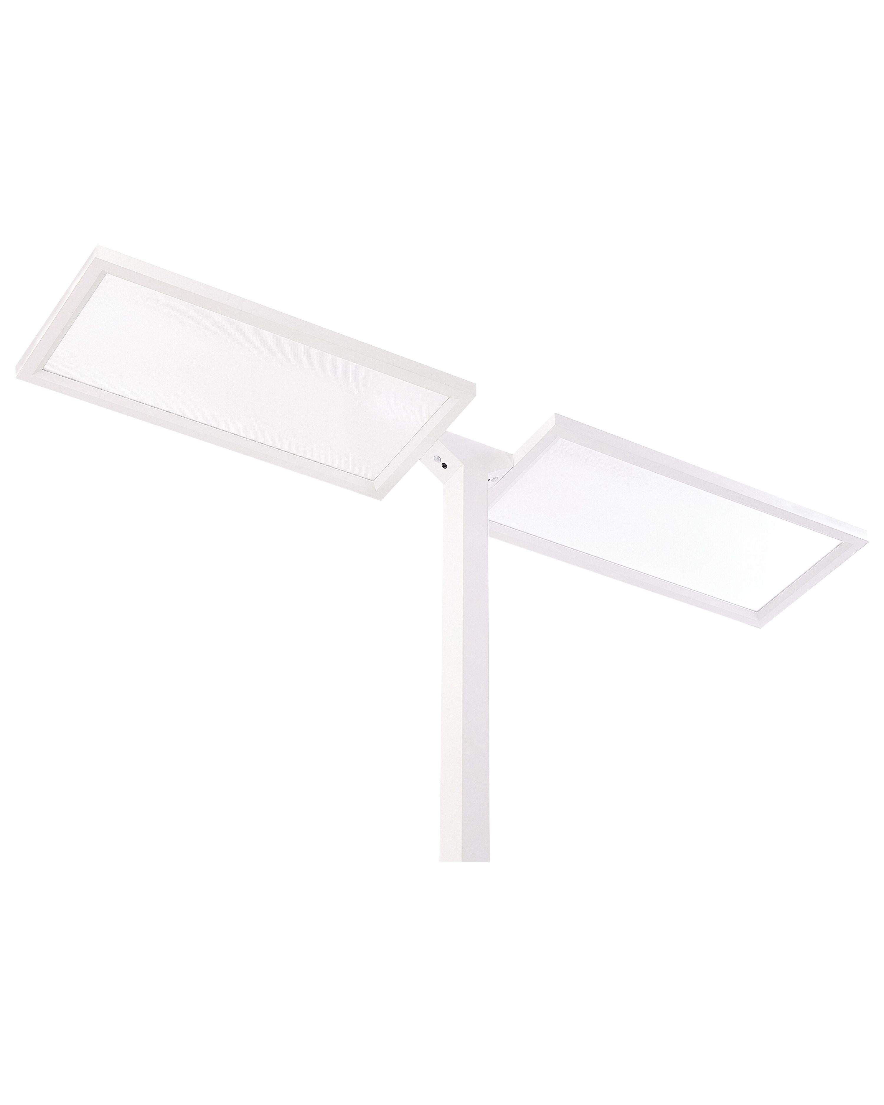 LED Floor Lamp SCULPTOR with Motion Sensor Metal White | Beliani.co.uk