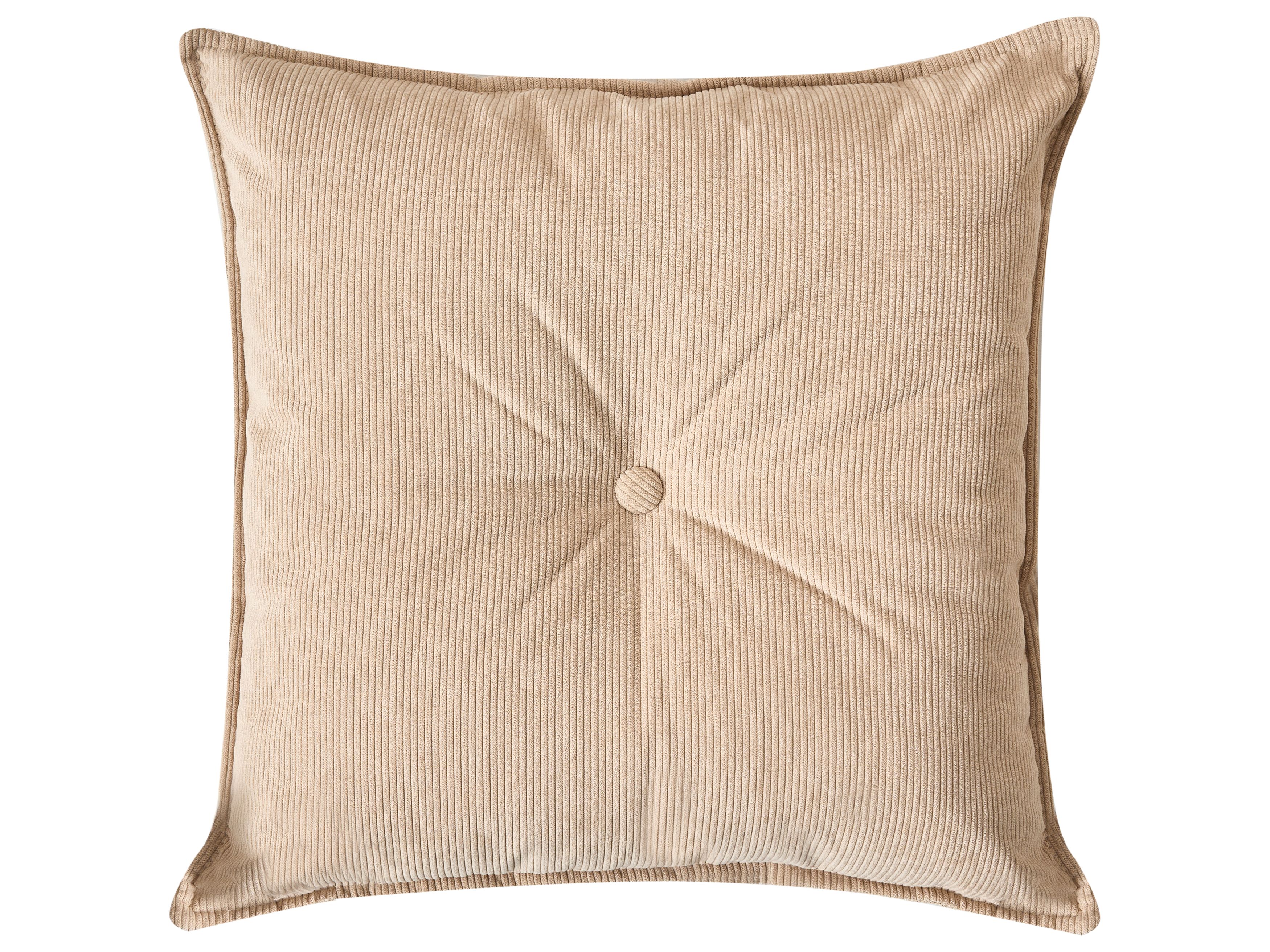 3-Sitzer Ecksofa Cord beige linksseitig DOLVA | Beliani.at