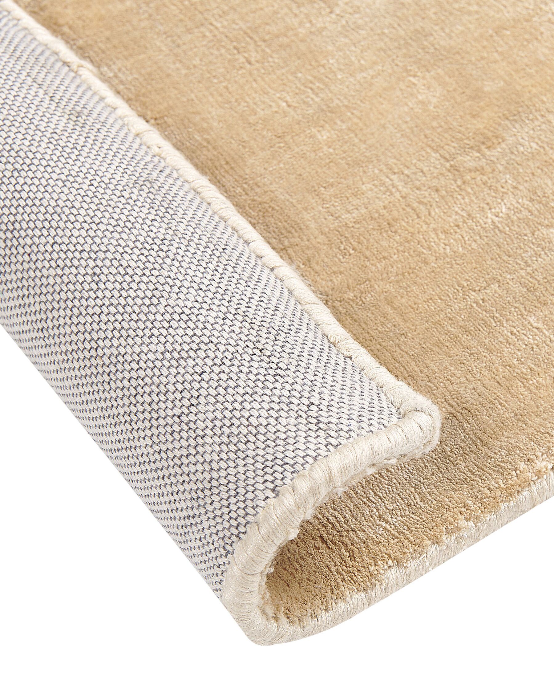 Viscose Area Rug 80 x 150 cm Sand Beige GESI II | Beliani.co.uk
