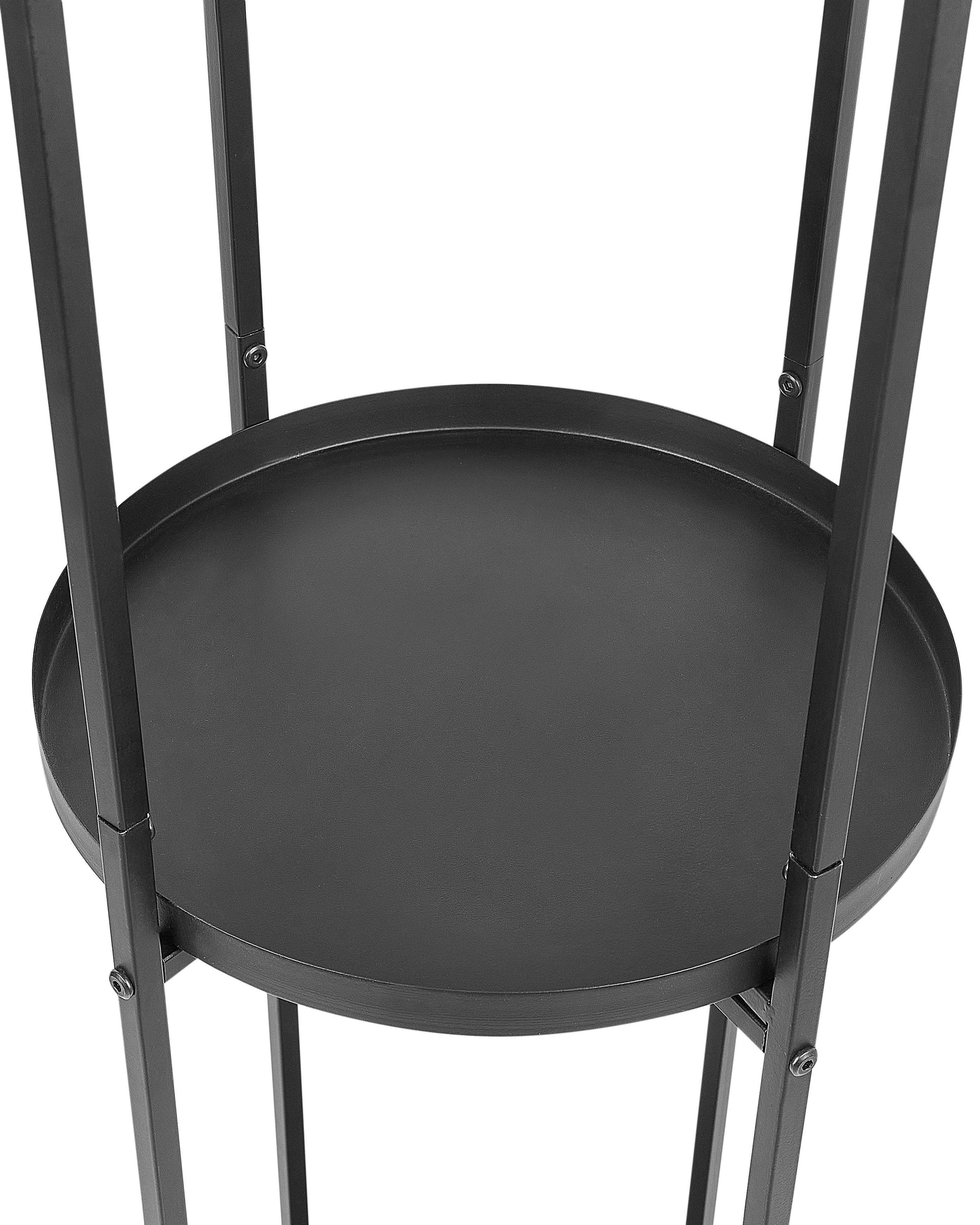 Plant Stand TAMARIX Metal 35 cm Black | Beliani.co.uk