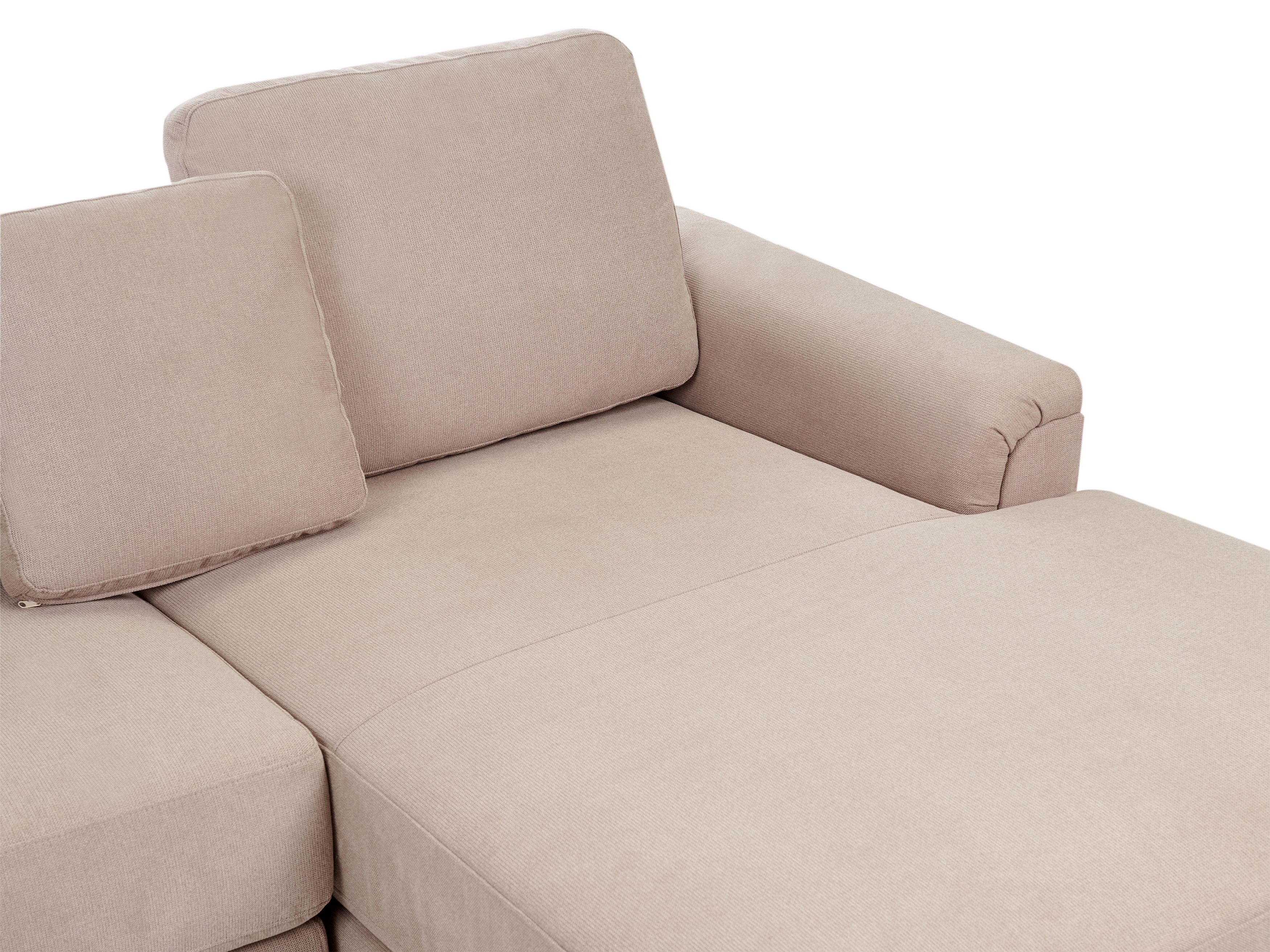 Hörnsoffa KOHLO Taupe 4-sits Vänstervänd | Beliani.se