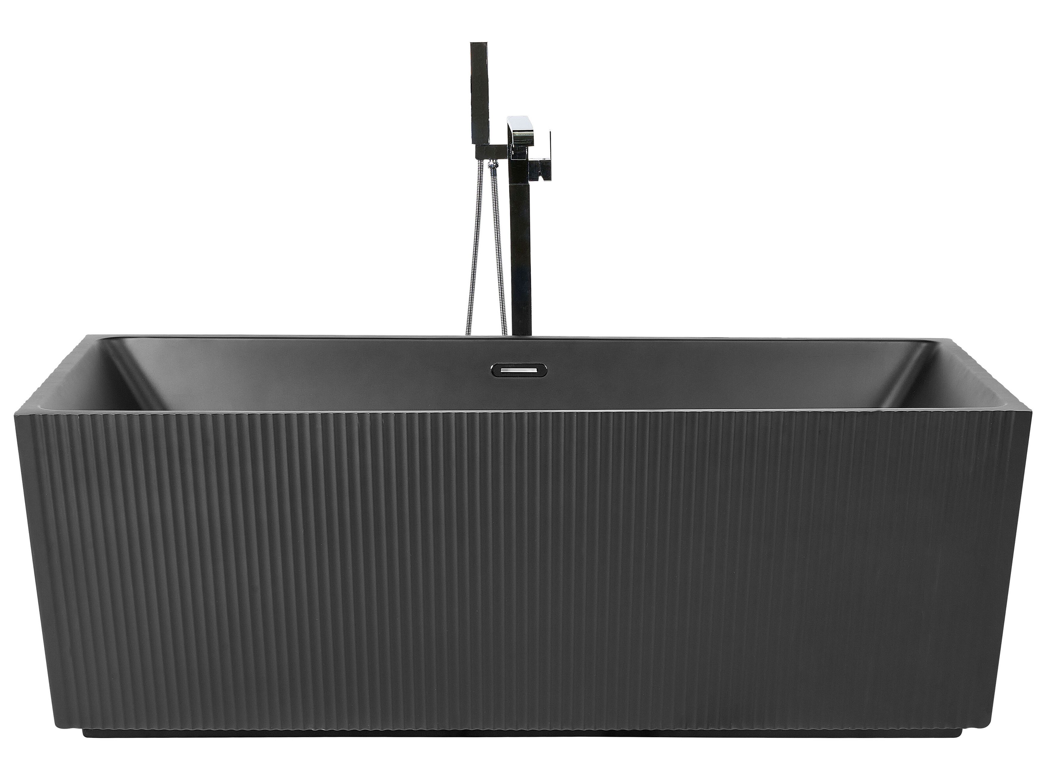 Fristående badkar GOCTA 1700 x 800 mm Svart | Beliani.se