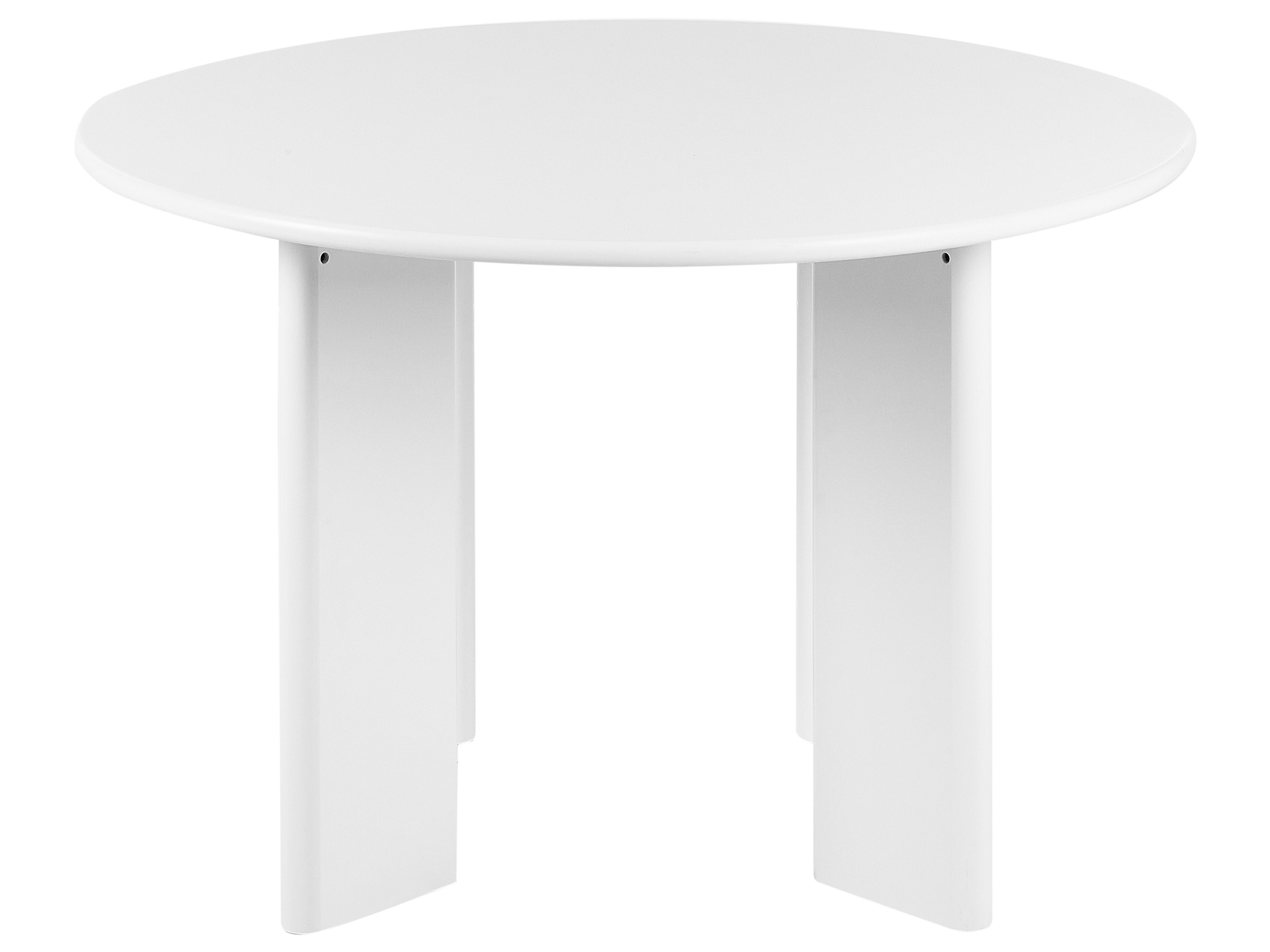 Round Dining Table ⌀ 120 cm White COSMO | Beliani.co.uk