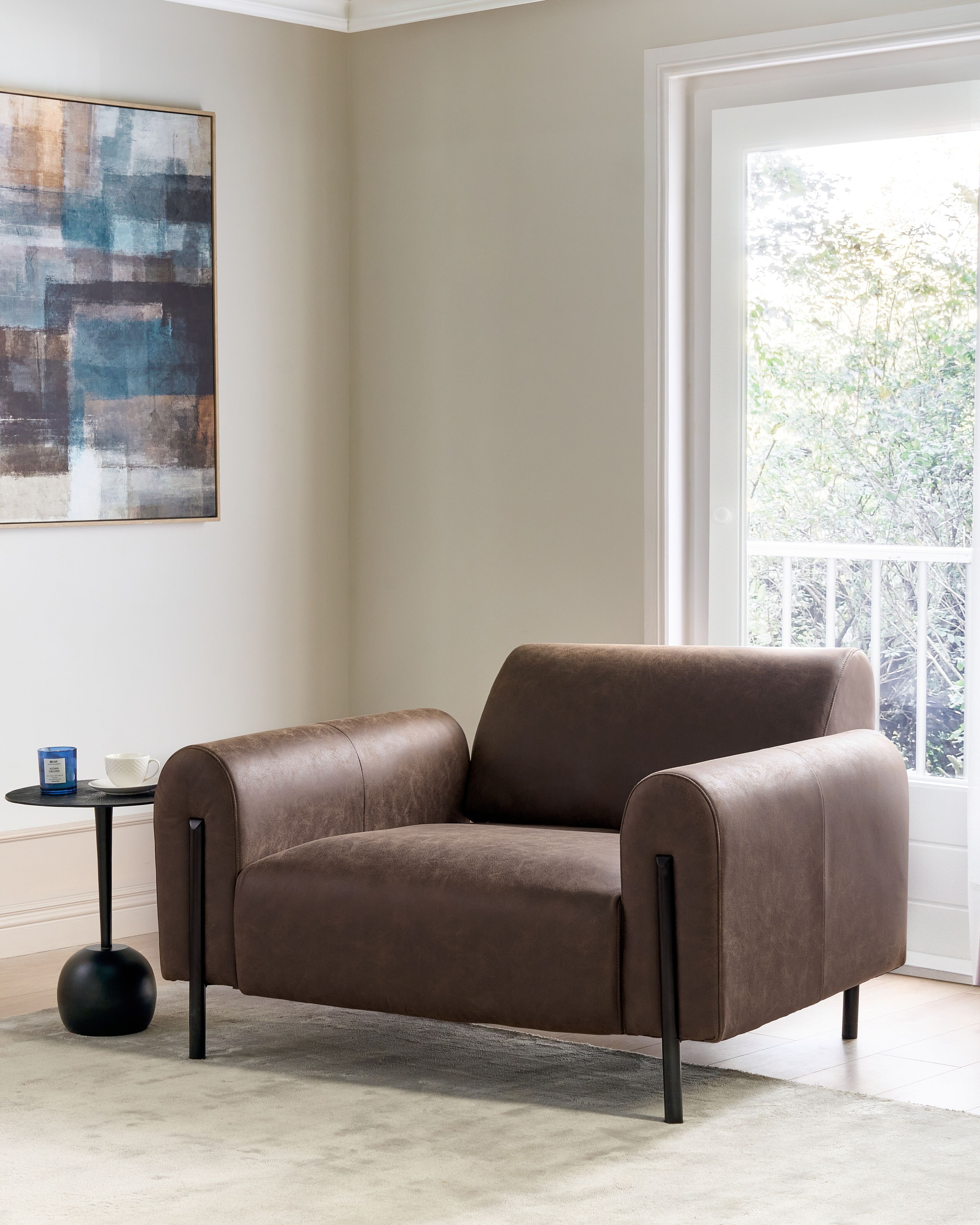 Canvas-taulu PULSANO Abstrakti aihe 83 x 103 cm Monivärinen | Beliani.fi