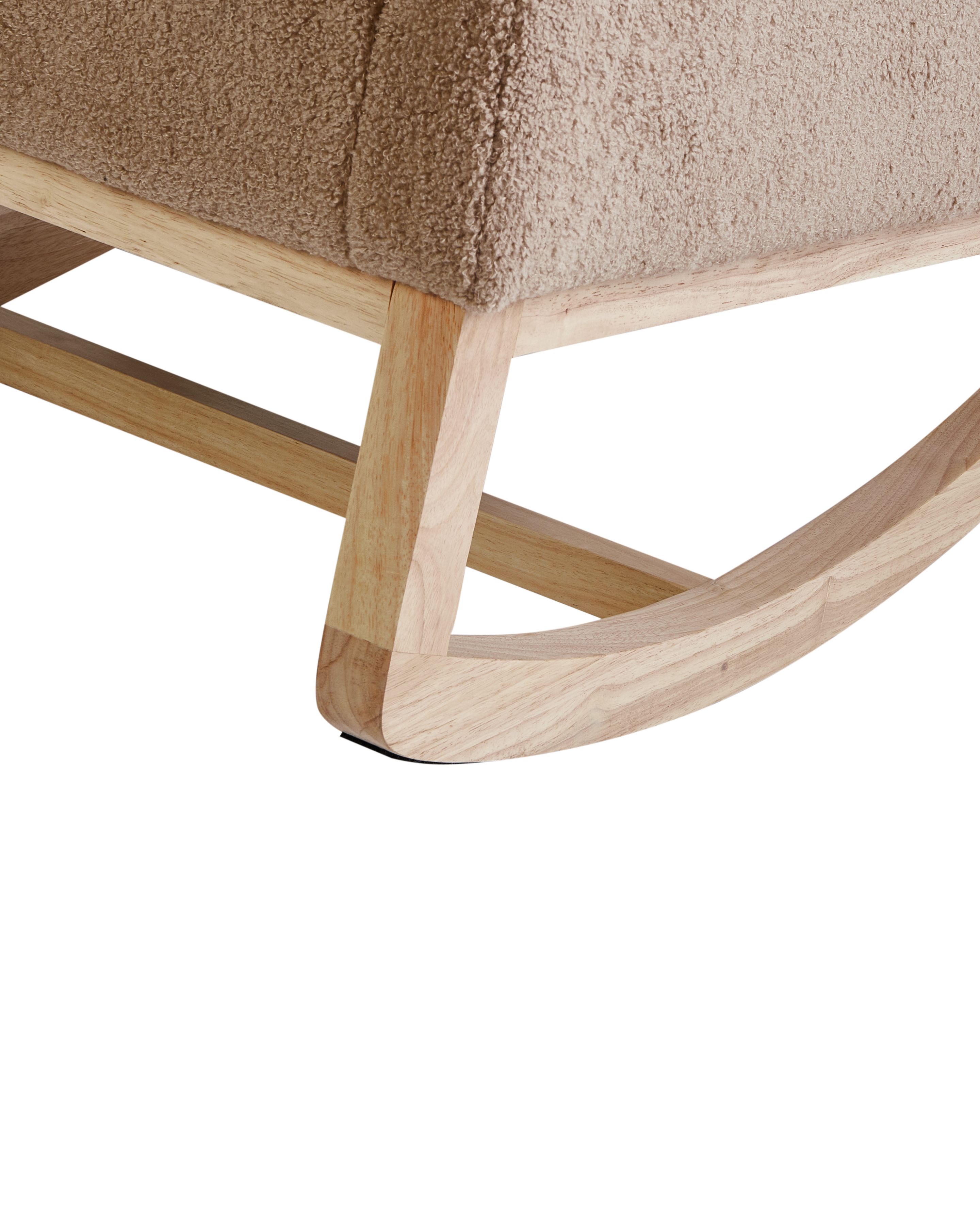Rocking Chair ALSTA Boucle Beige | Beliani.co.uk