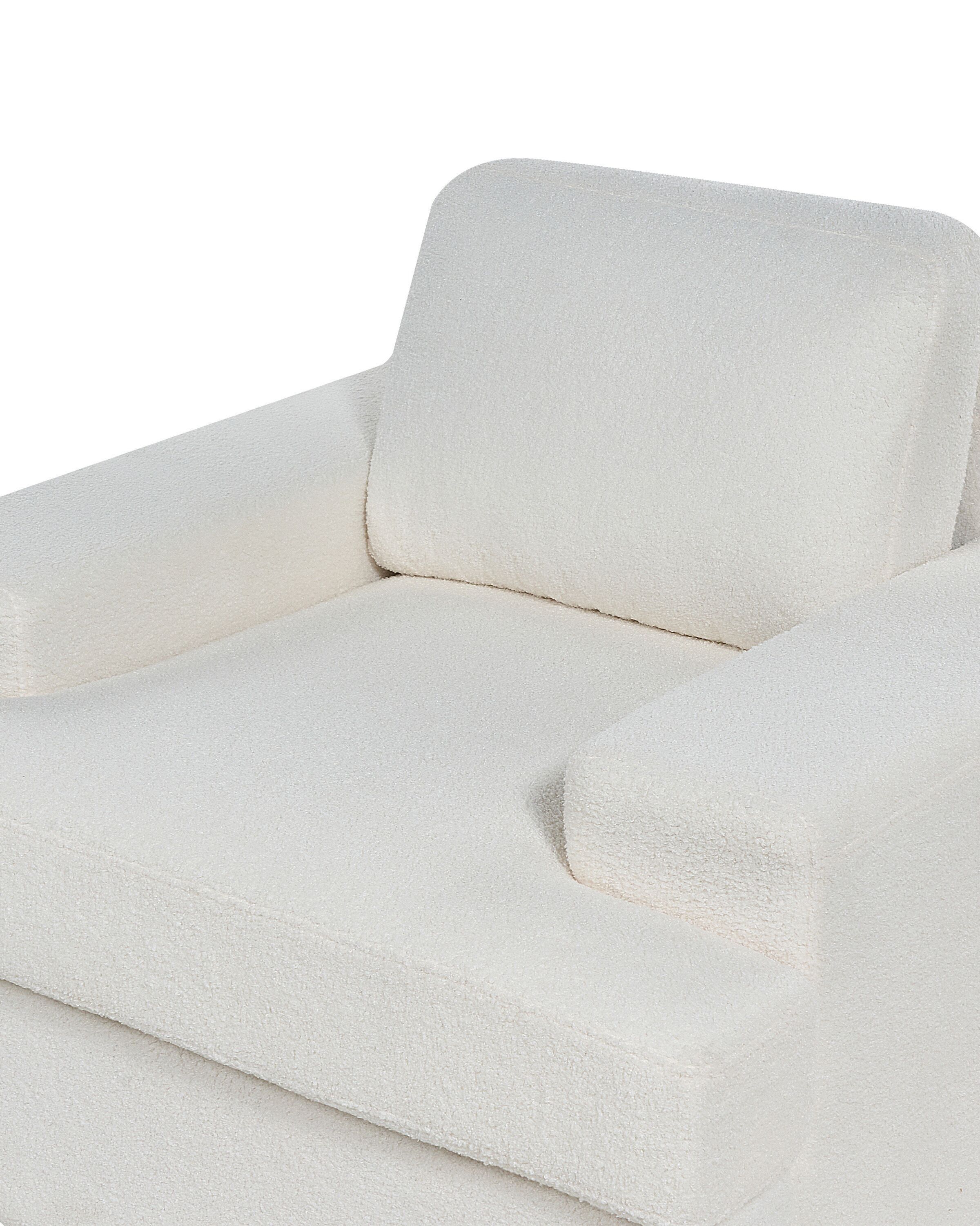 Armchair ALLA Boucle Off-White | Beliani.co.uk