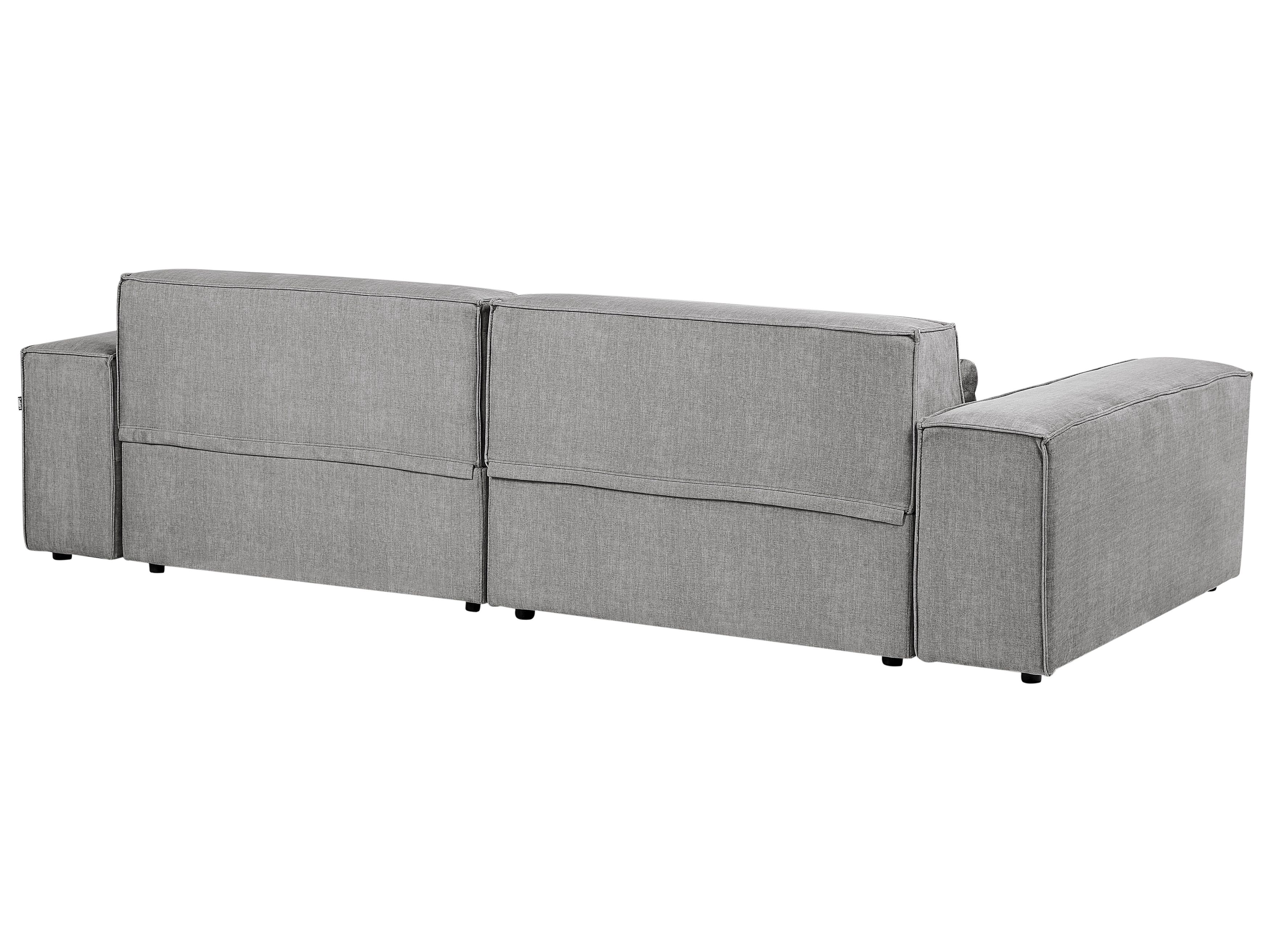 Modular Corner Sofa 2 Seater HELLNAR Fabric Grey Right Hand | Beliani.co.uk