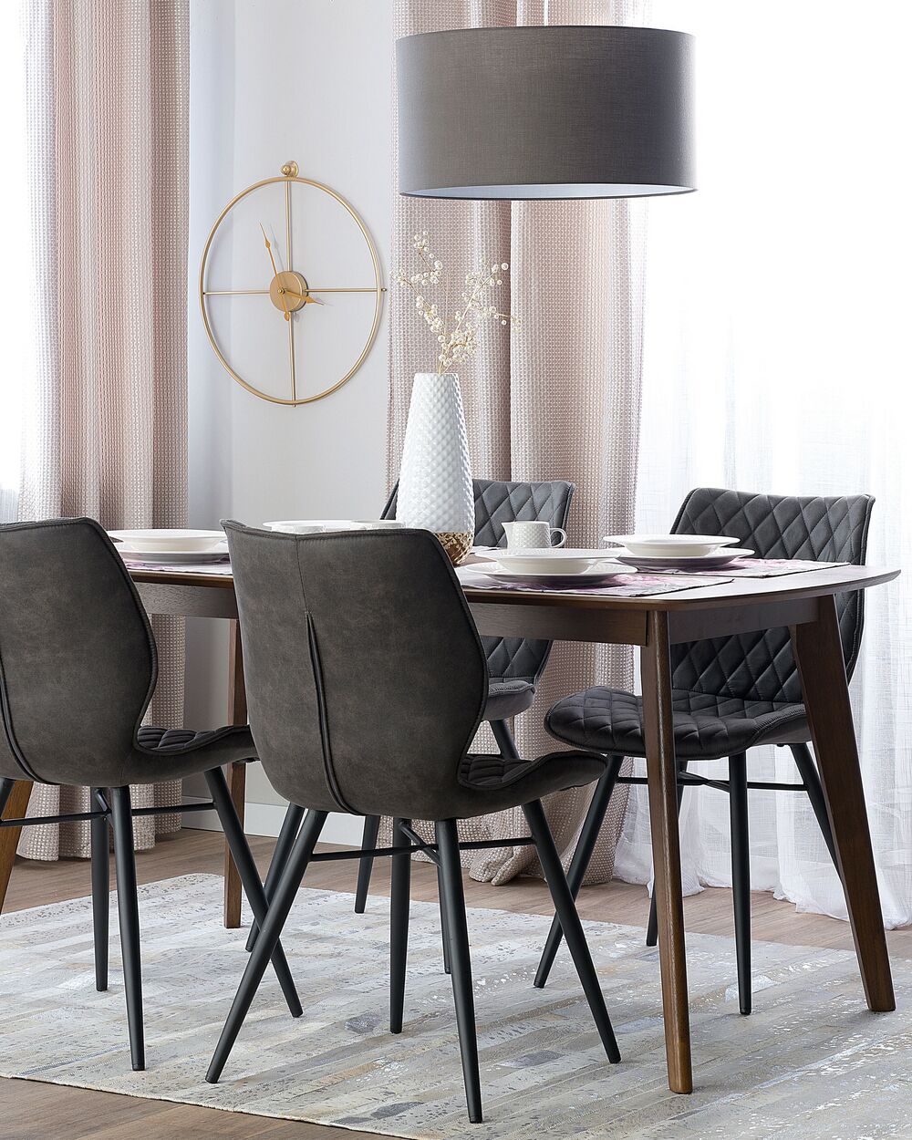 Mesa de comedor KENTON Marrón claro 140 cm 80 cm | Beliani.es