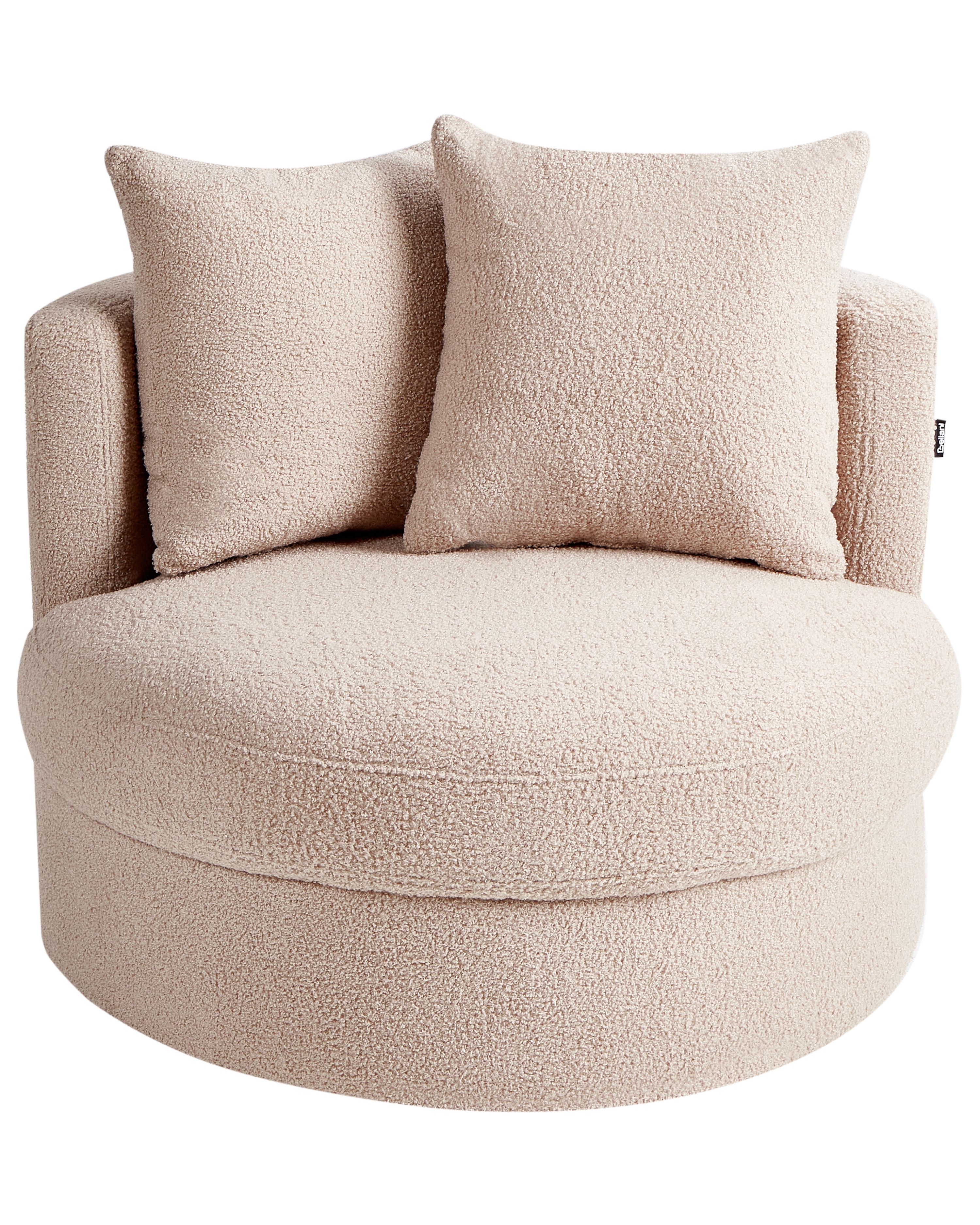 Fotel DALBY Boucle Beżowy | Beliani.pl