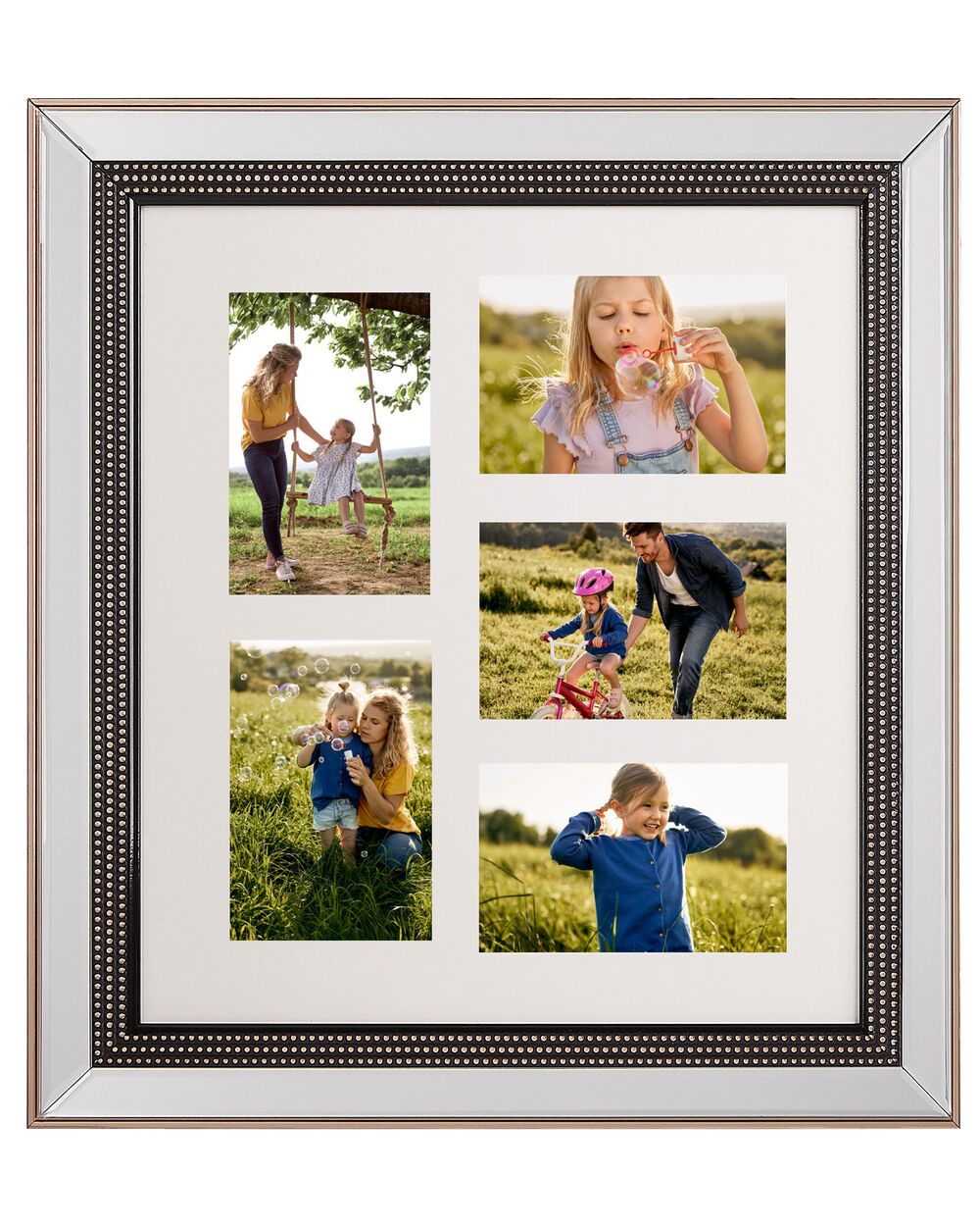 Silver multi photo frame store