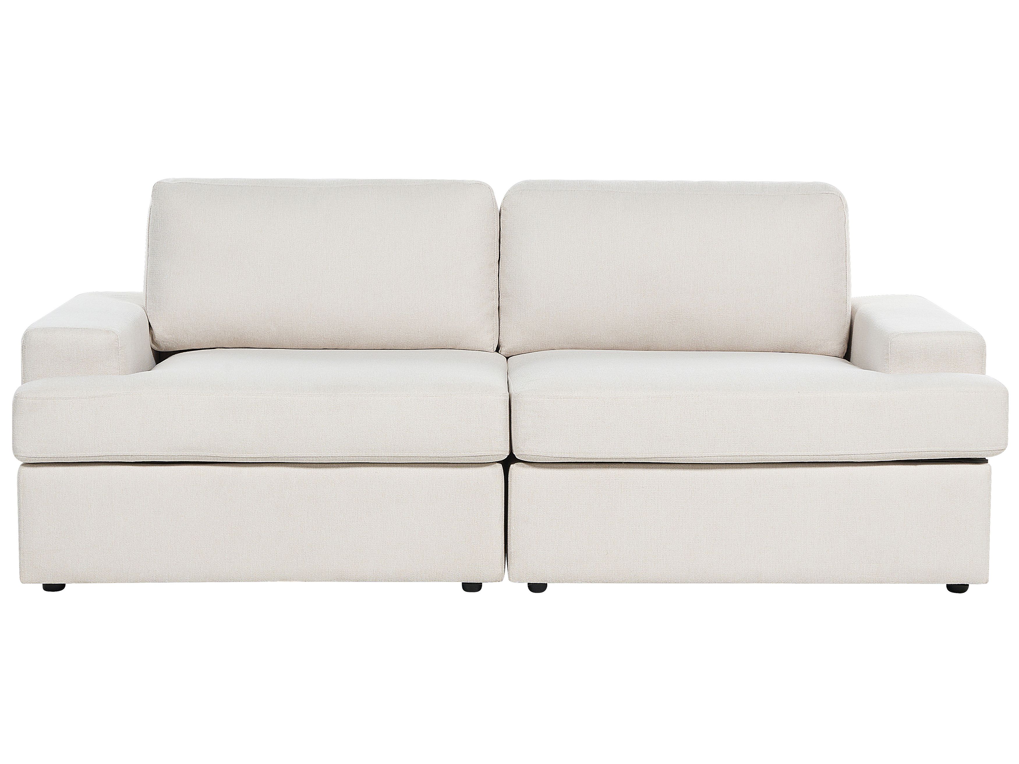 Living Room Set 5 Seater ALLA Fabric Light Beige | Beliani.co.uk