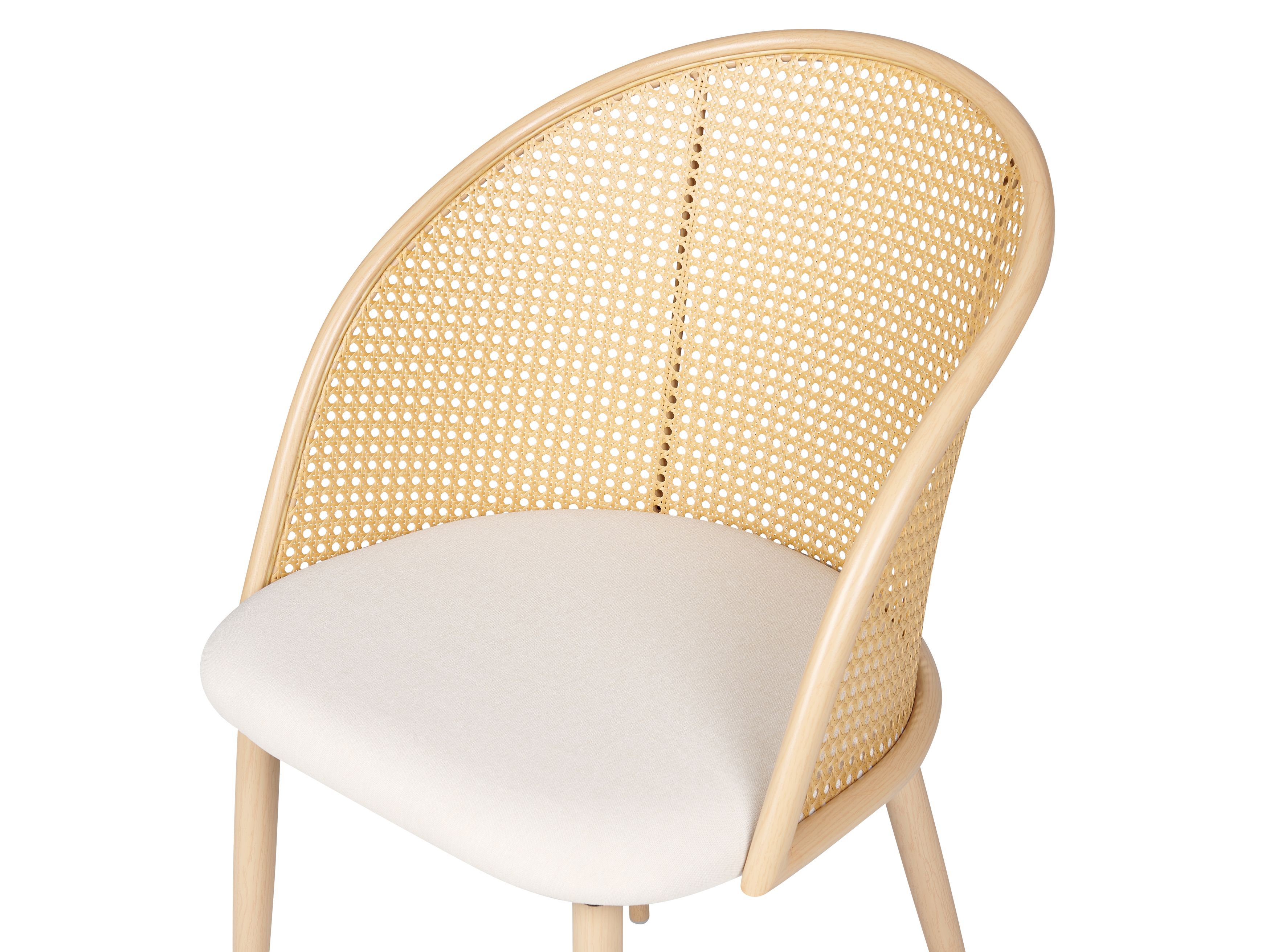 Set of 2 Dining Chairs CORNELL Metal Light Beige | Beliani.co.uk