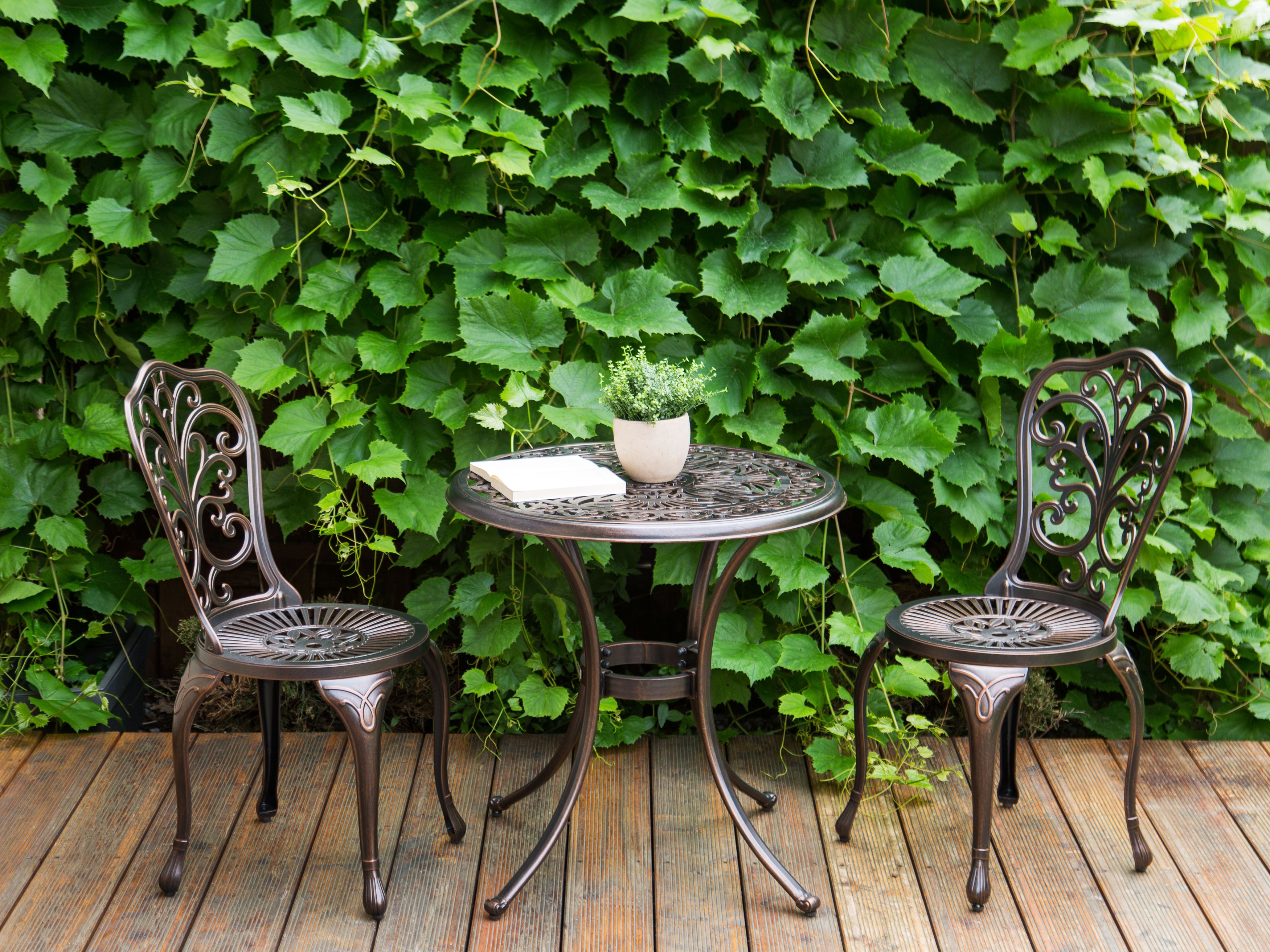 Conjunto de varanda TRIORA/ANDALO Metal Castanho | Beliani.pt