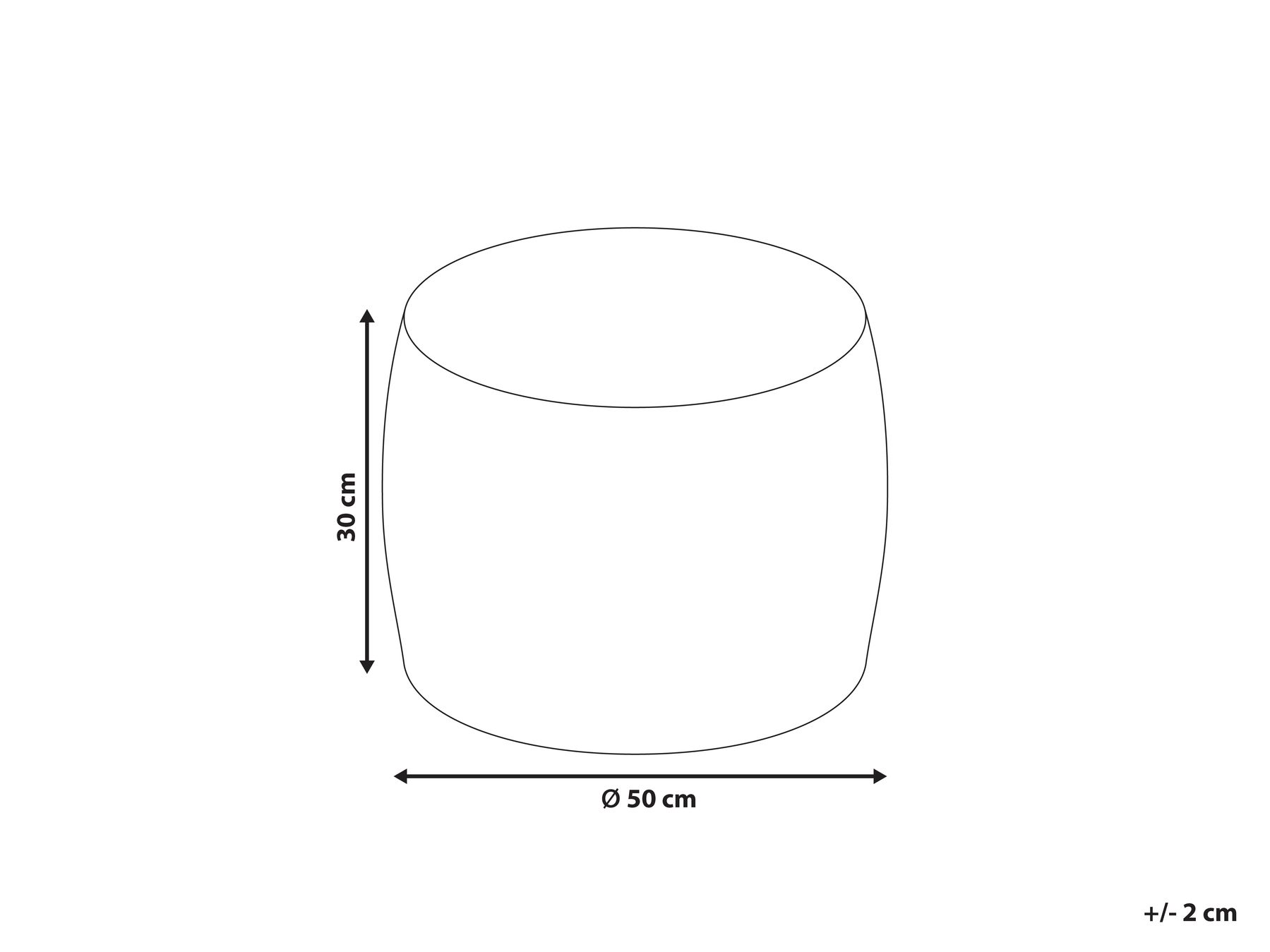 Puf TUKKI Sztuczne futro Jasnobeżowy | Beliani.pl