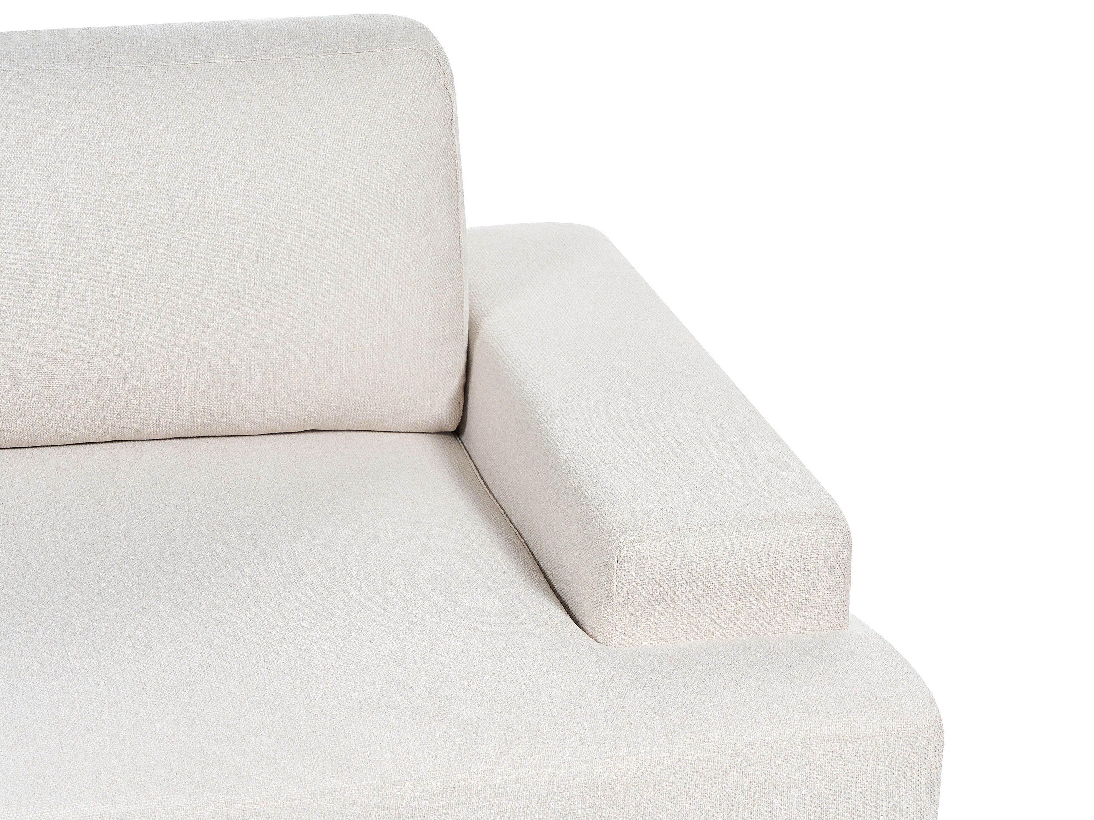 Sofa 3-Sitzer ALLA Stoff Hellbeige | Beliani.at