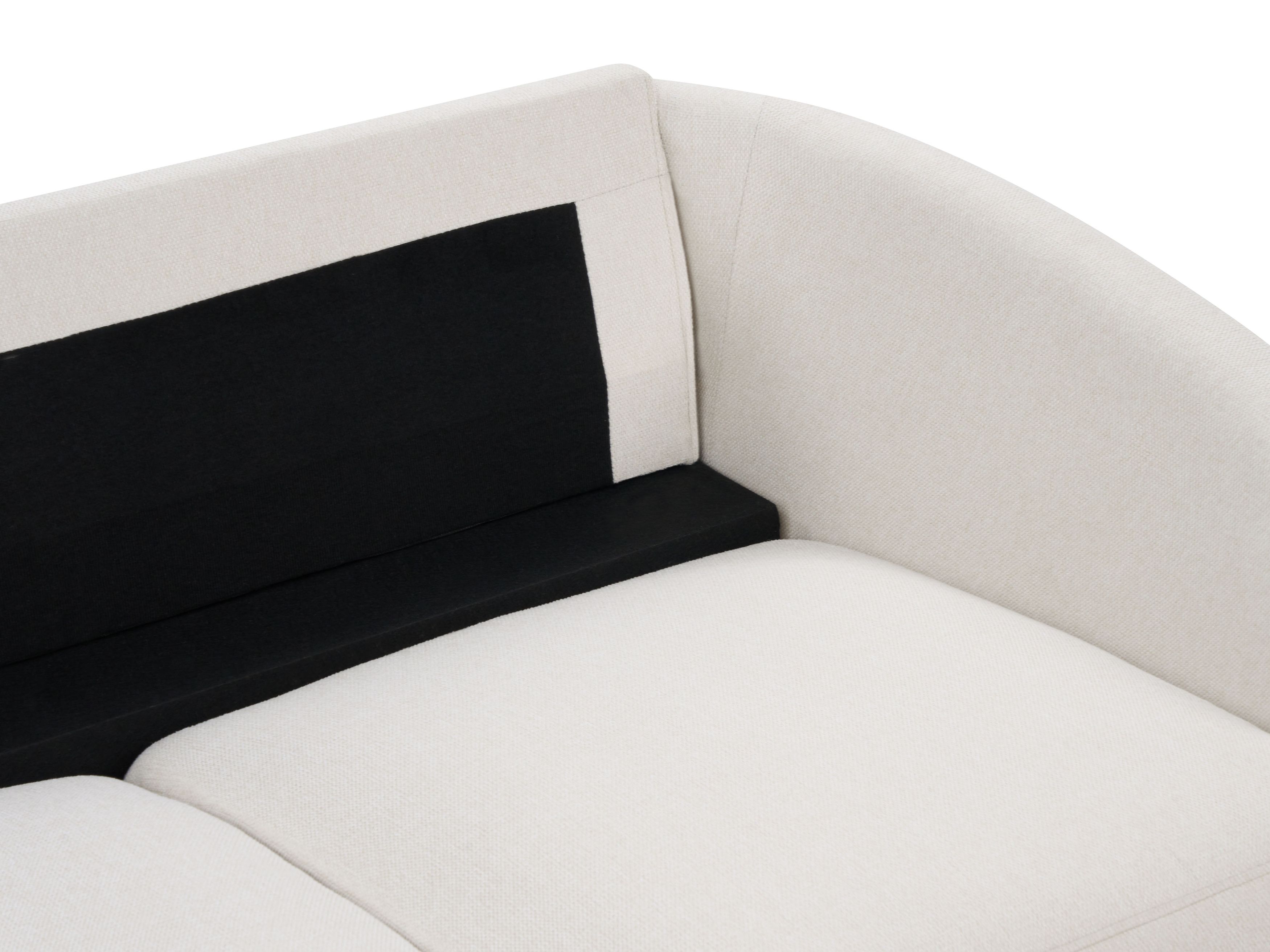 2-Sitzer Sofa hellbeige / gold TROSA | Beliani.ch