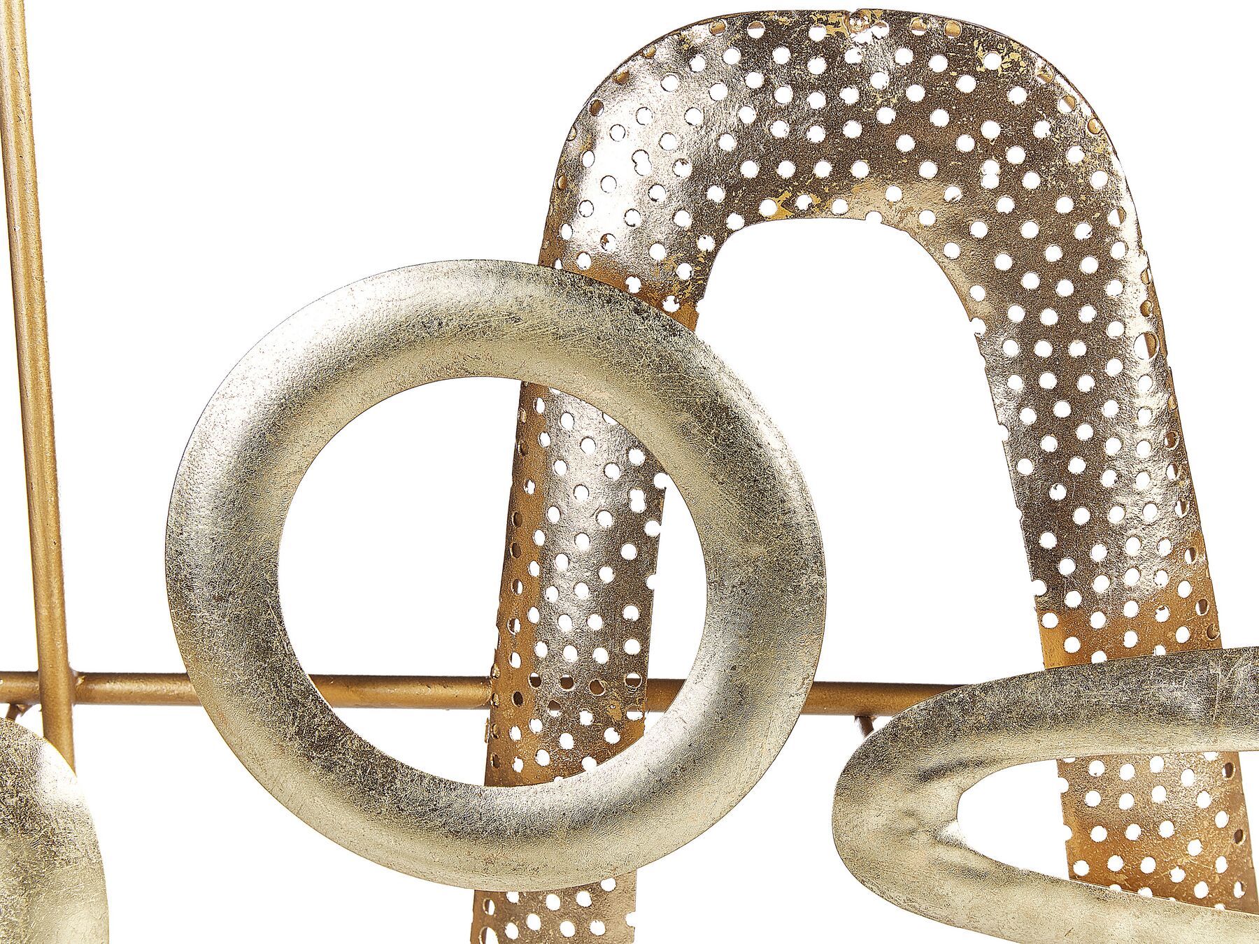 Wall Decor MANGANESE Metal 50 cm Gold | Beliani.co.uk