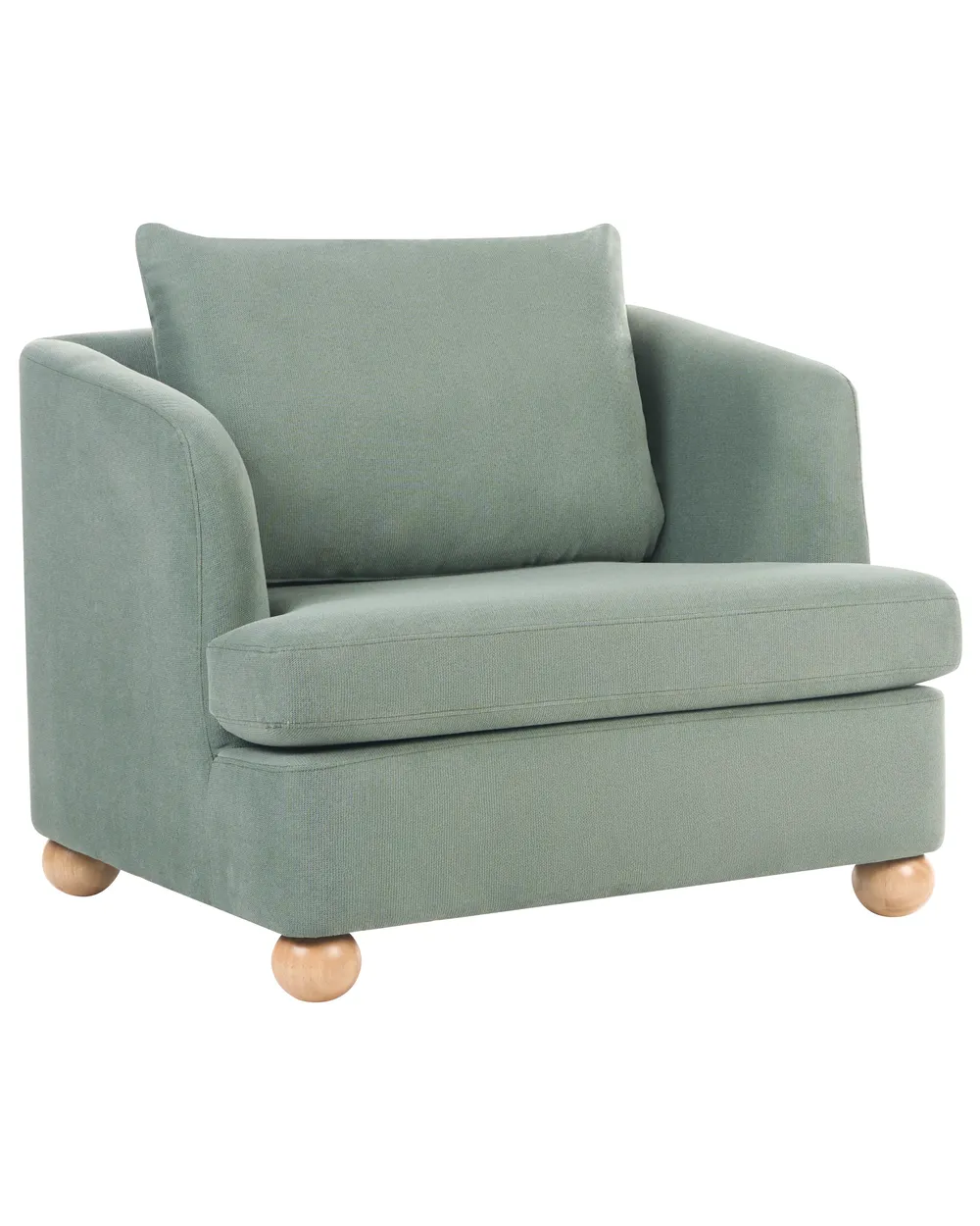 Armchair RATTVIK Fabric Light Green | Beliani.co.uk