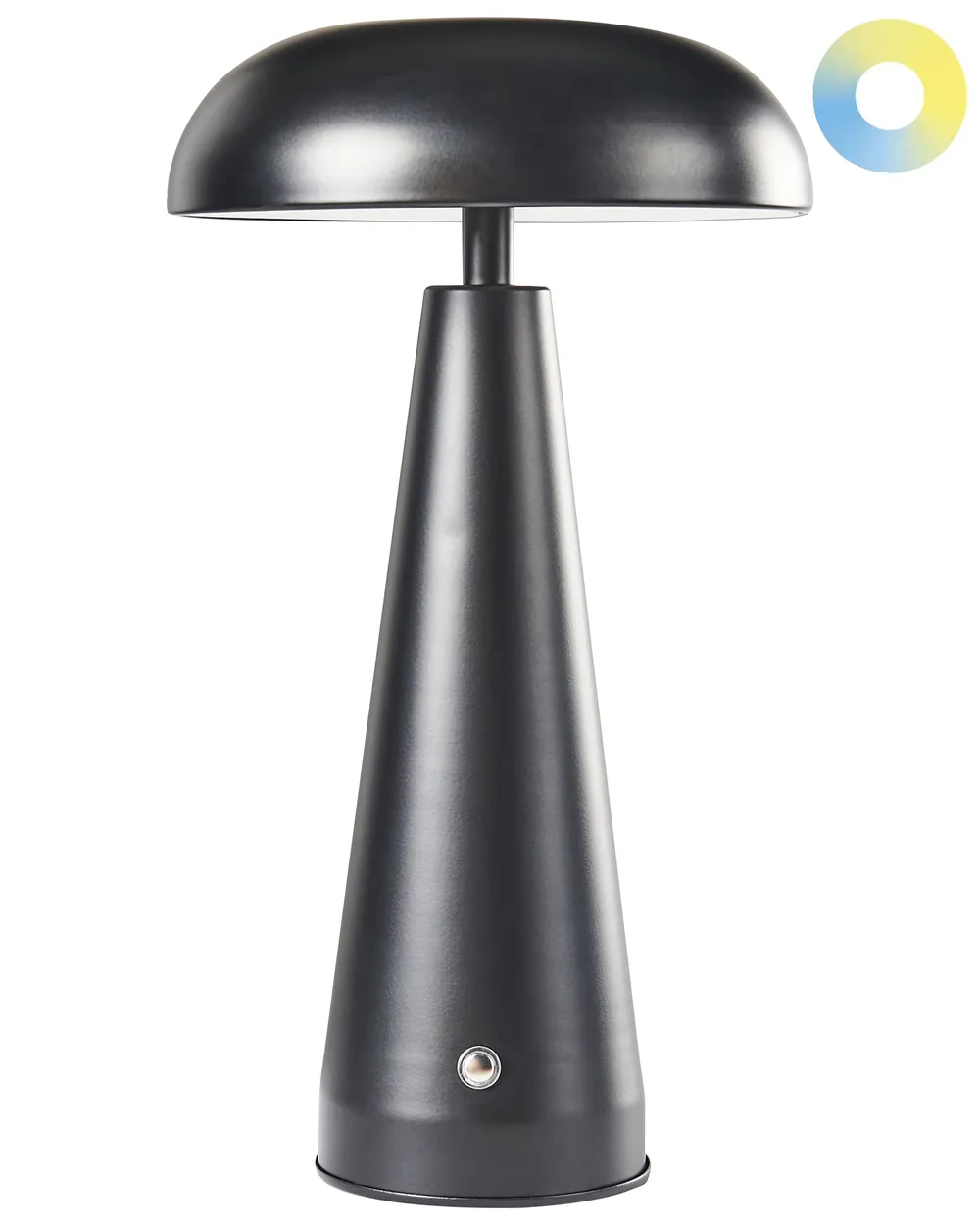 Wireless LED Table Lamp BOCONO with Dimmer Metal Black | Beliani.it