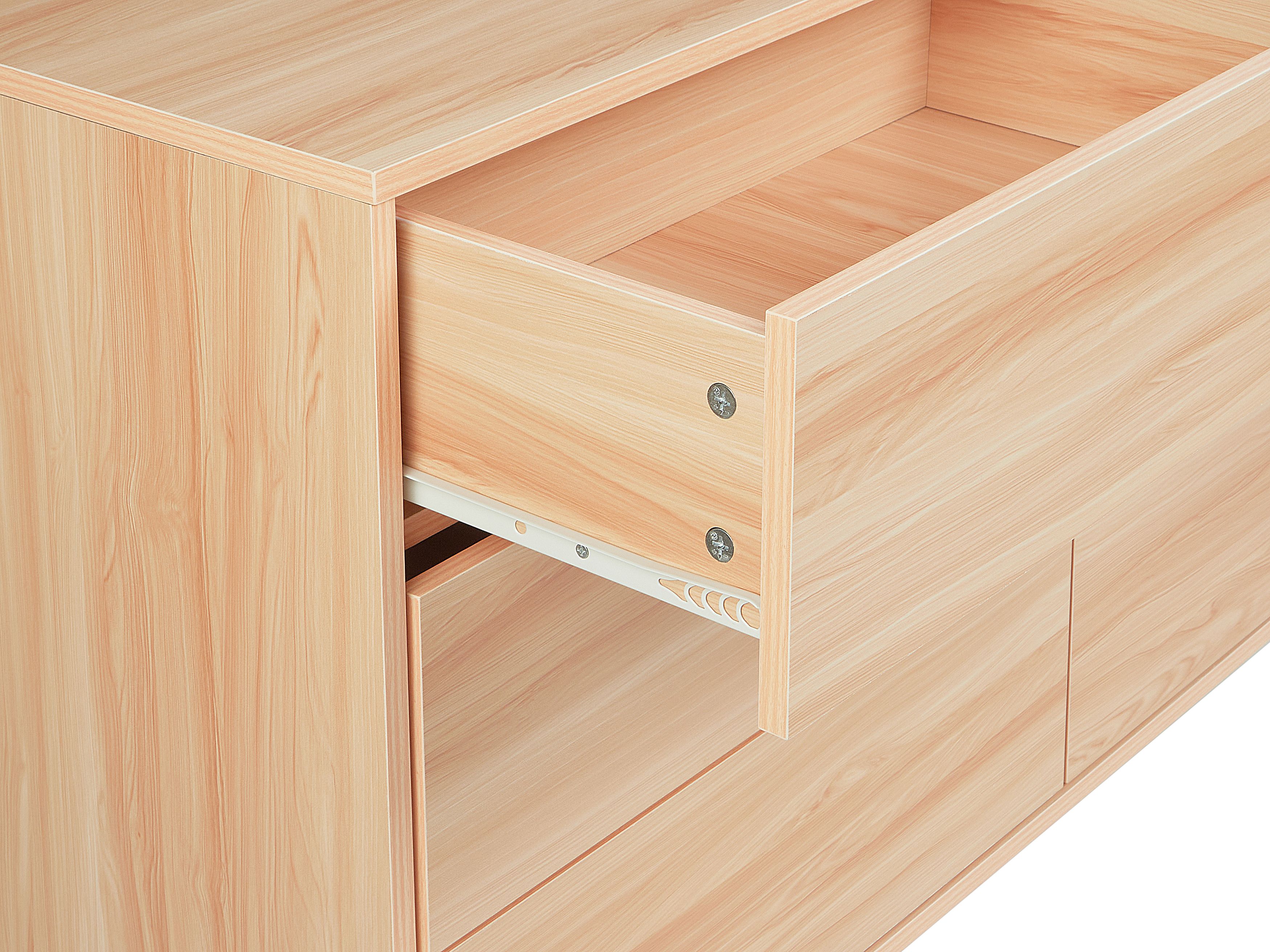 6 Drawer Chest SHARPE Light Brown | Beliani.co.uk