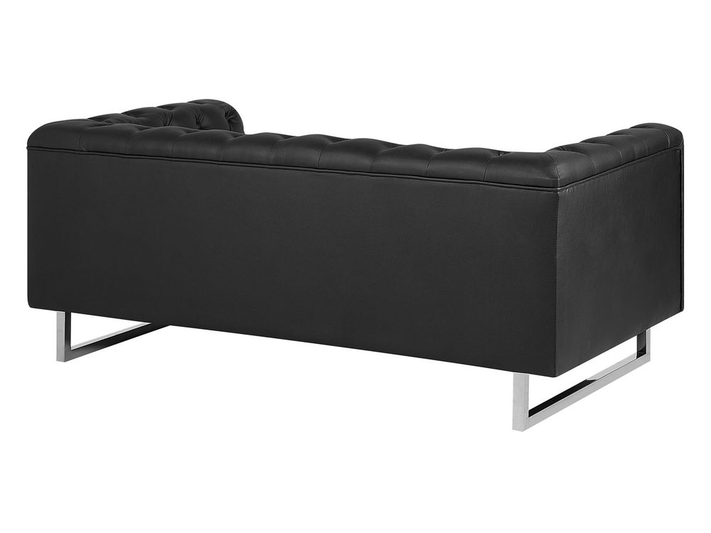 Black button sofa store