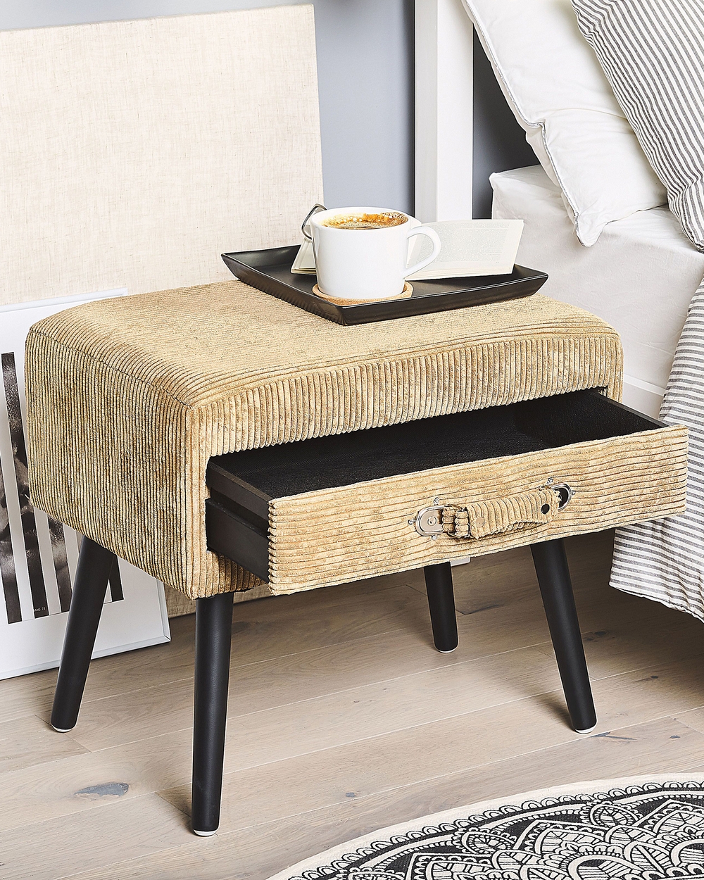 Side table beige store