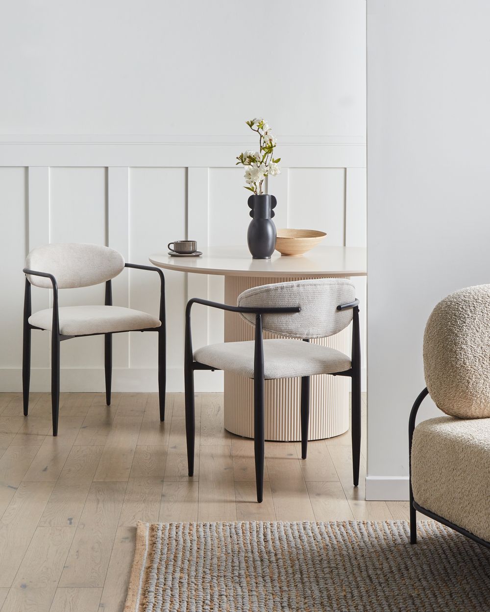 Set of 2 Dining Chairs COVELO Light Beige | Beliani.co.uk