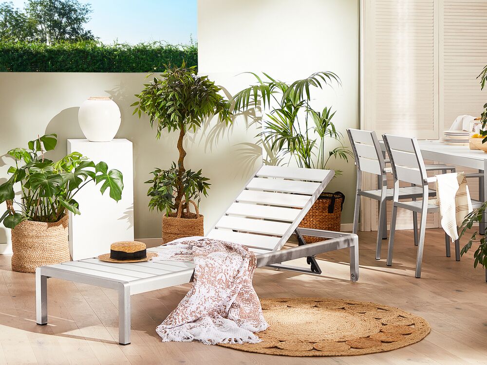 Liggestol PORTOFINO Metal Sort | Beliani.dk