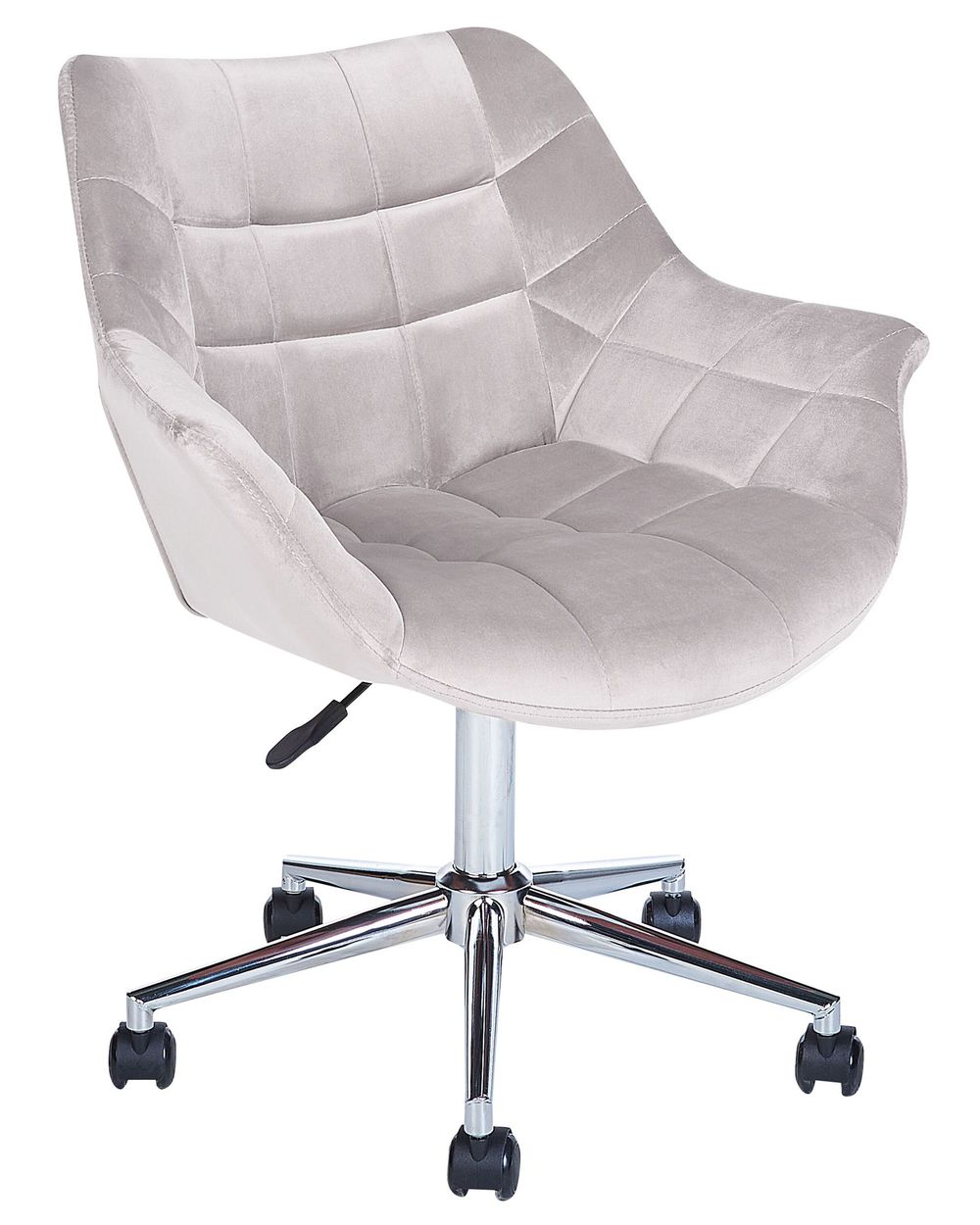 Desk Chair Velvet Grey LABELLE Beliani
