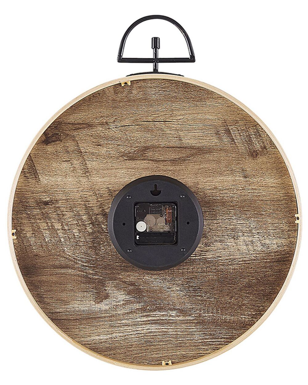 Wall Clock OPFIKON 40 cm Light Brown | Beliani.co.uk