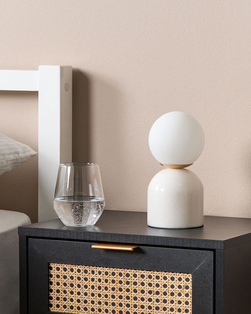 Marble bedside table lamp store