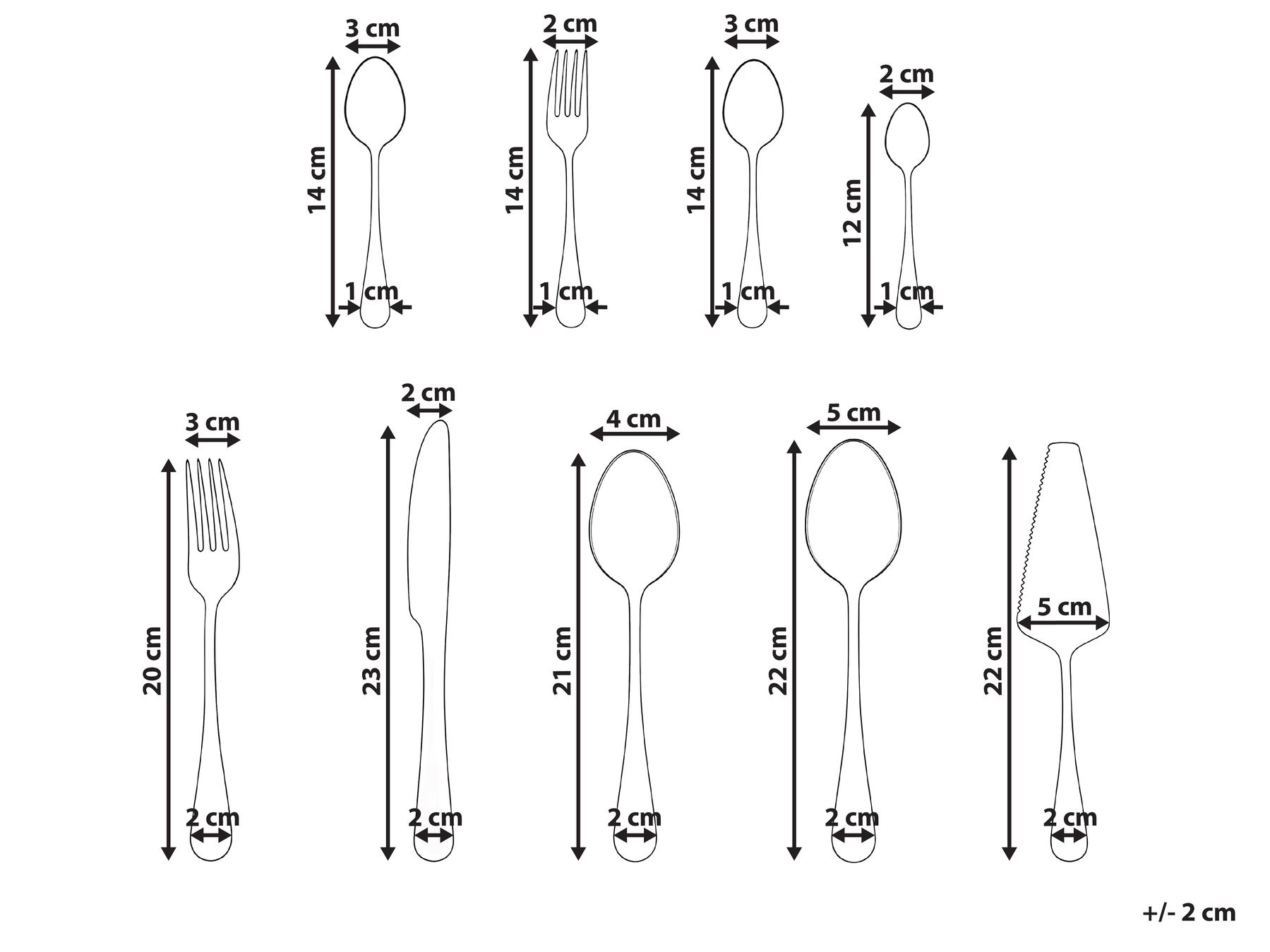 70 Piece Cutlery Set ROTINI Silver | Beliani.sk