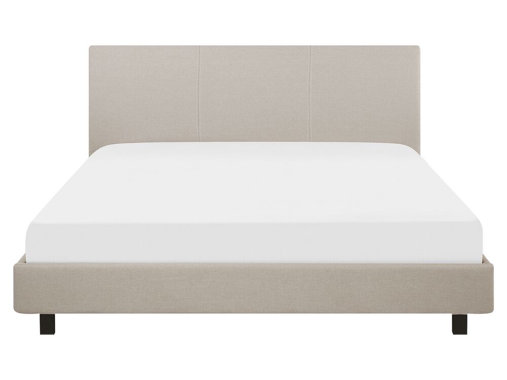 Upholstered beige king bed store