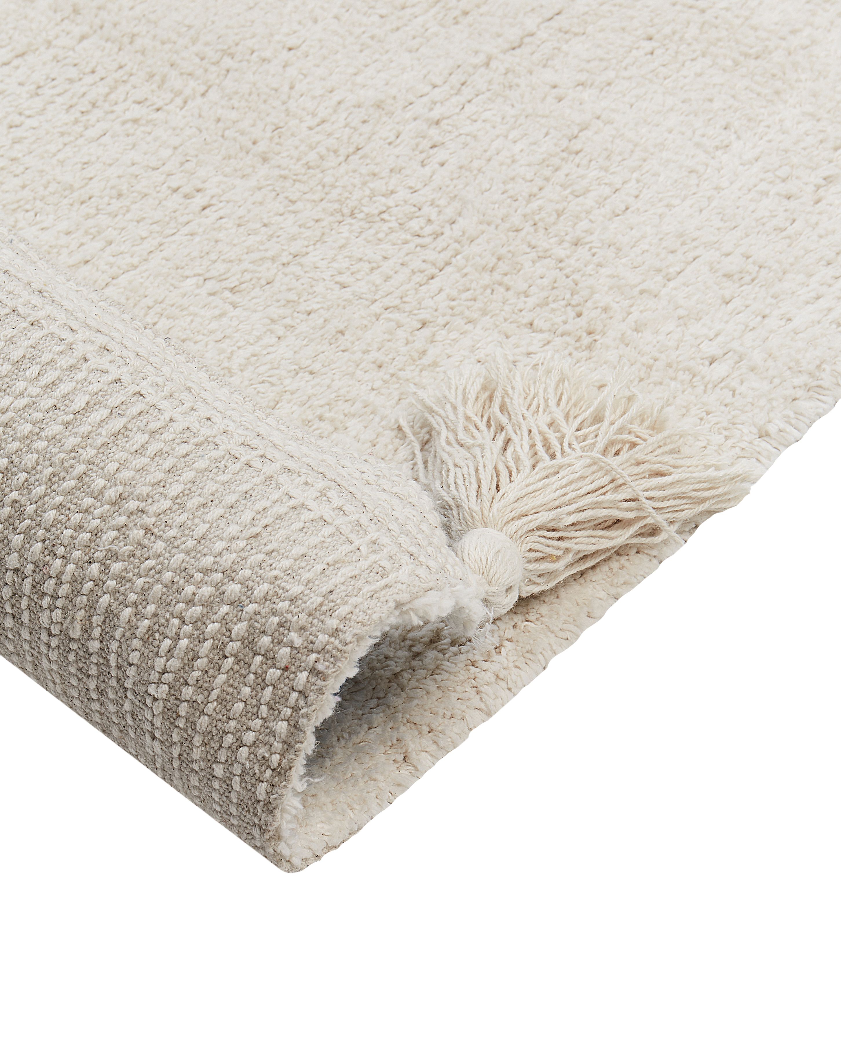 Cotton Kids Rug Teddy Bear Print 140 x 200 cm Beige ZORAKAN | Beliani.co.uk