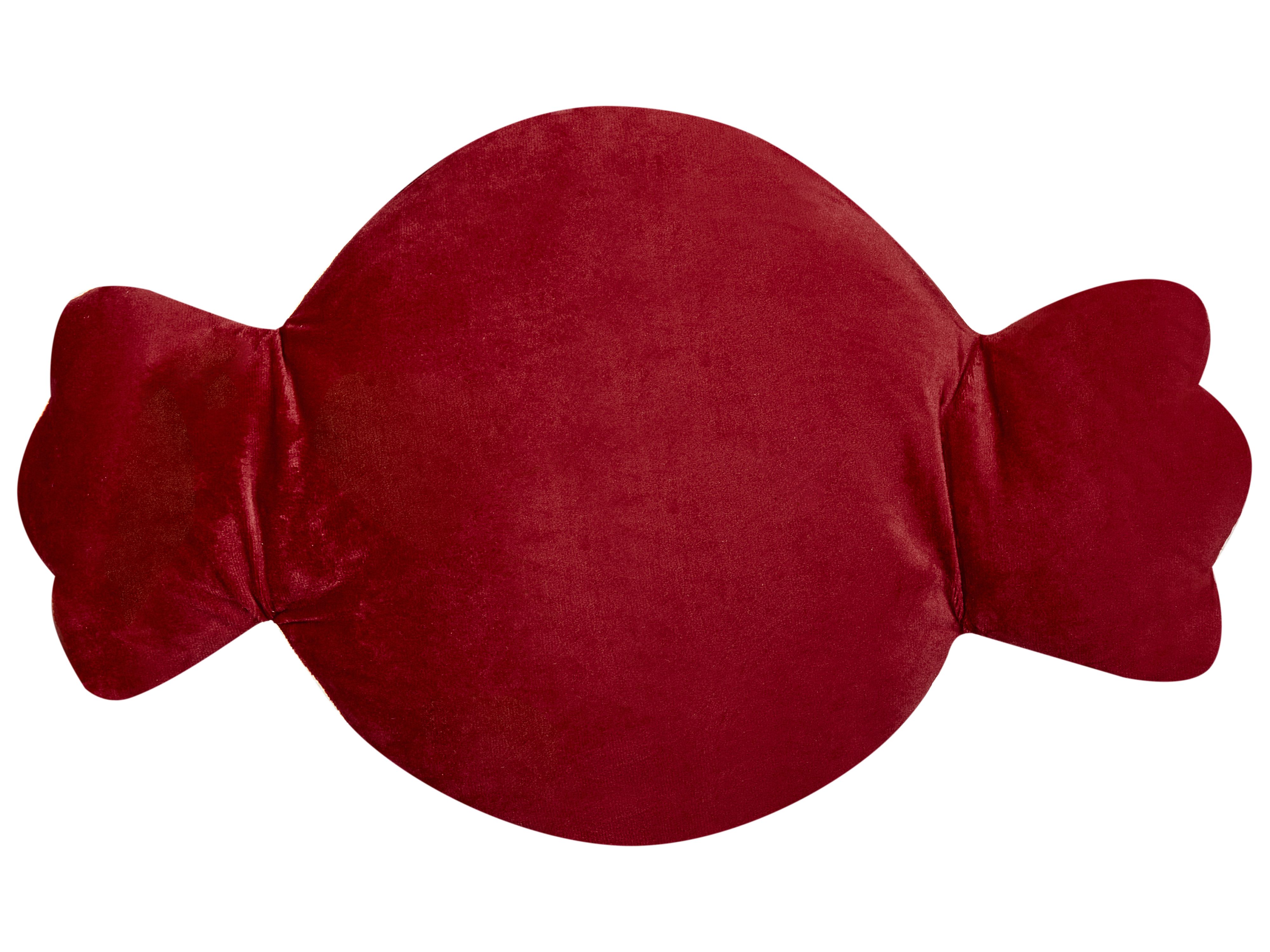 Set of 2 Cushions Candies 35 x 58 cm White and Red SPIRAL CANDY ...