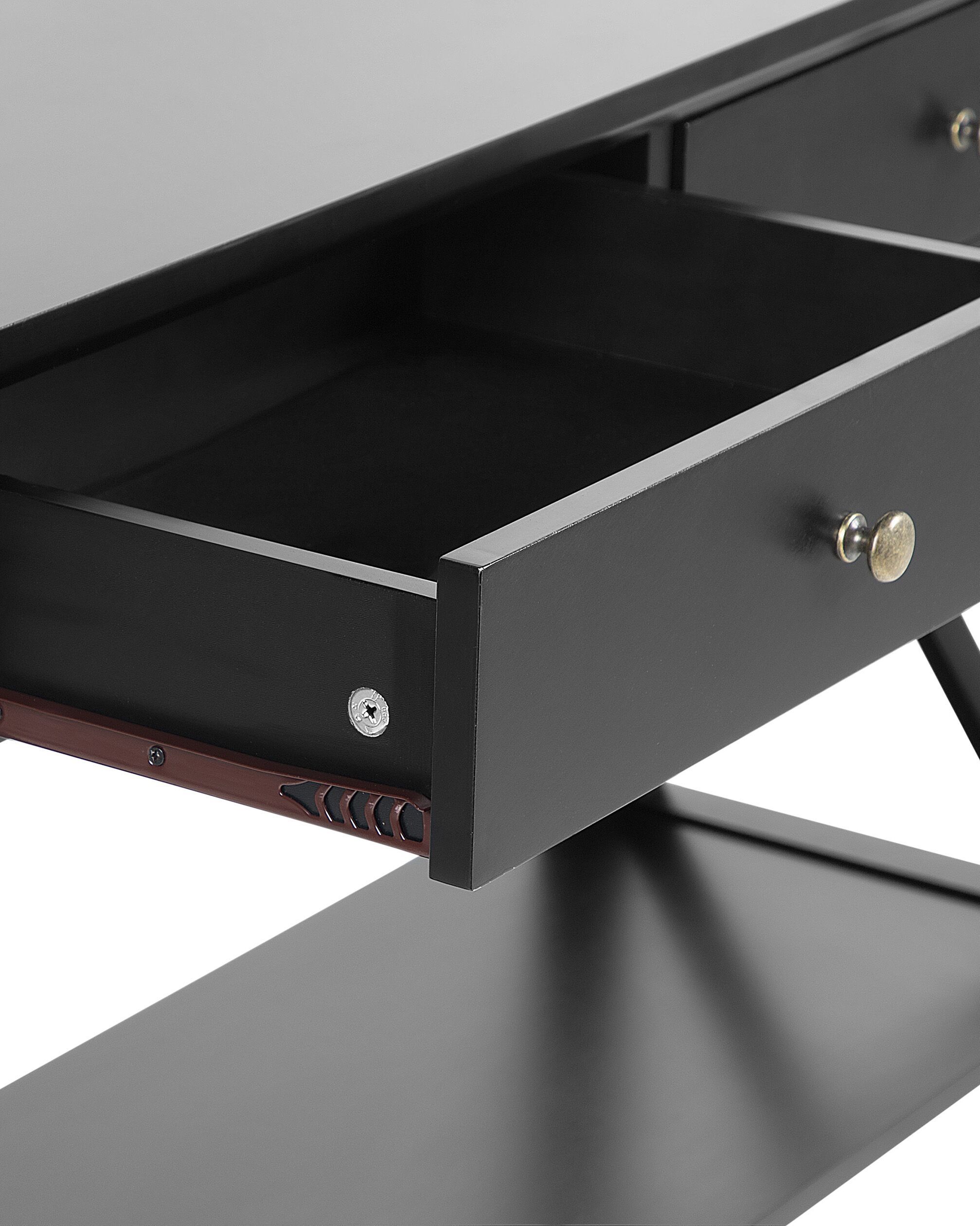 Consola negra 100 x 35 cm AVENUE | Beliani.es