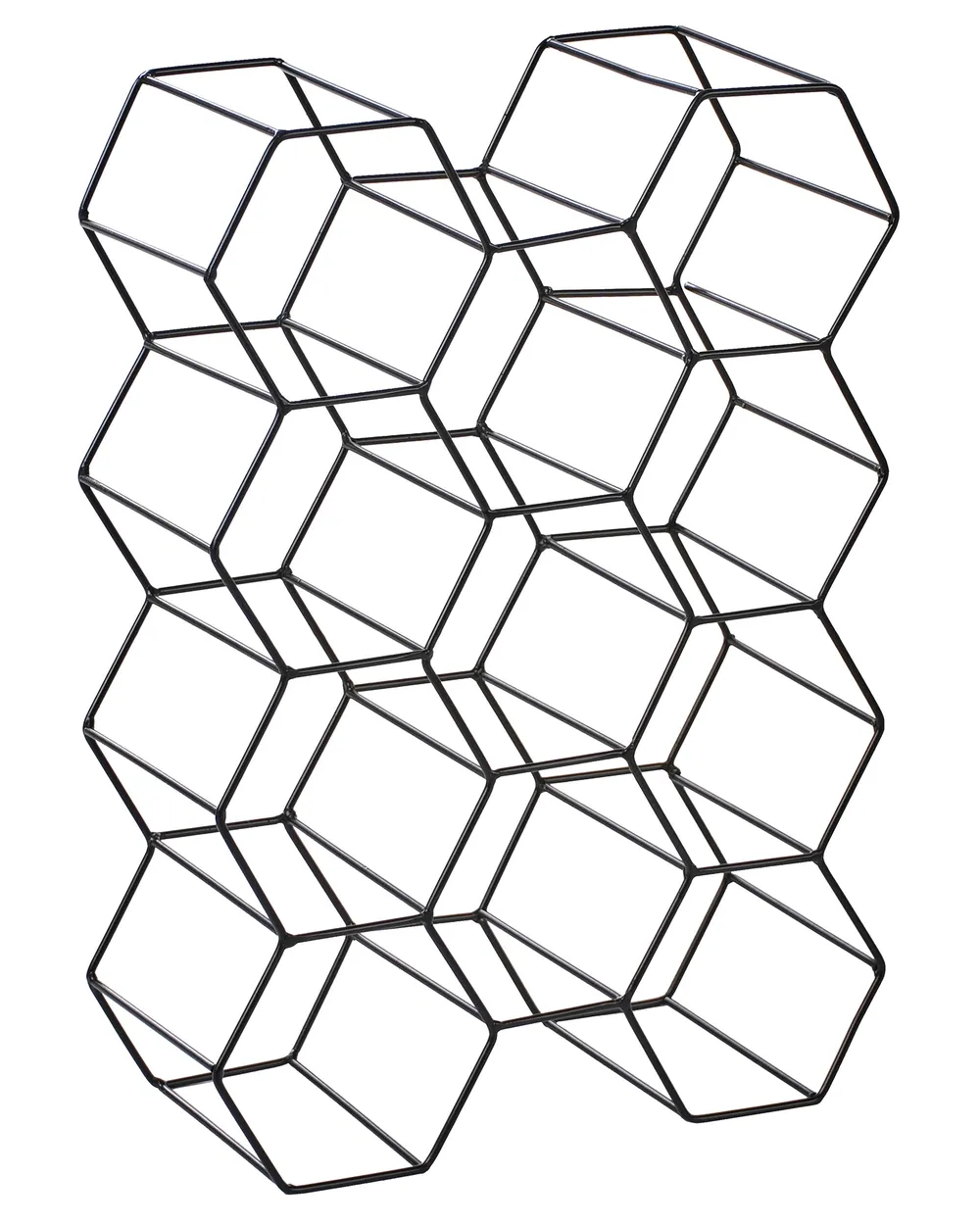 Wine Rack TRALEE Metal Black | Beliani.co.uk