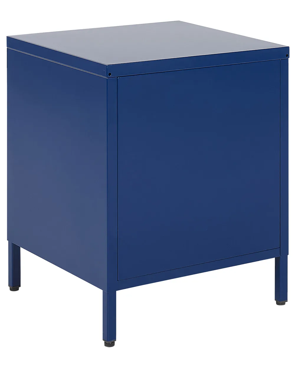 metal bedside table blue