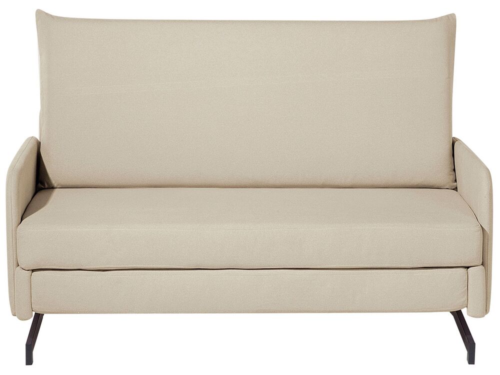 Fabric Sofa Bed Beige BELFAST Beliani