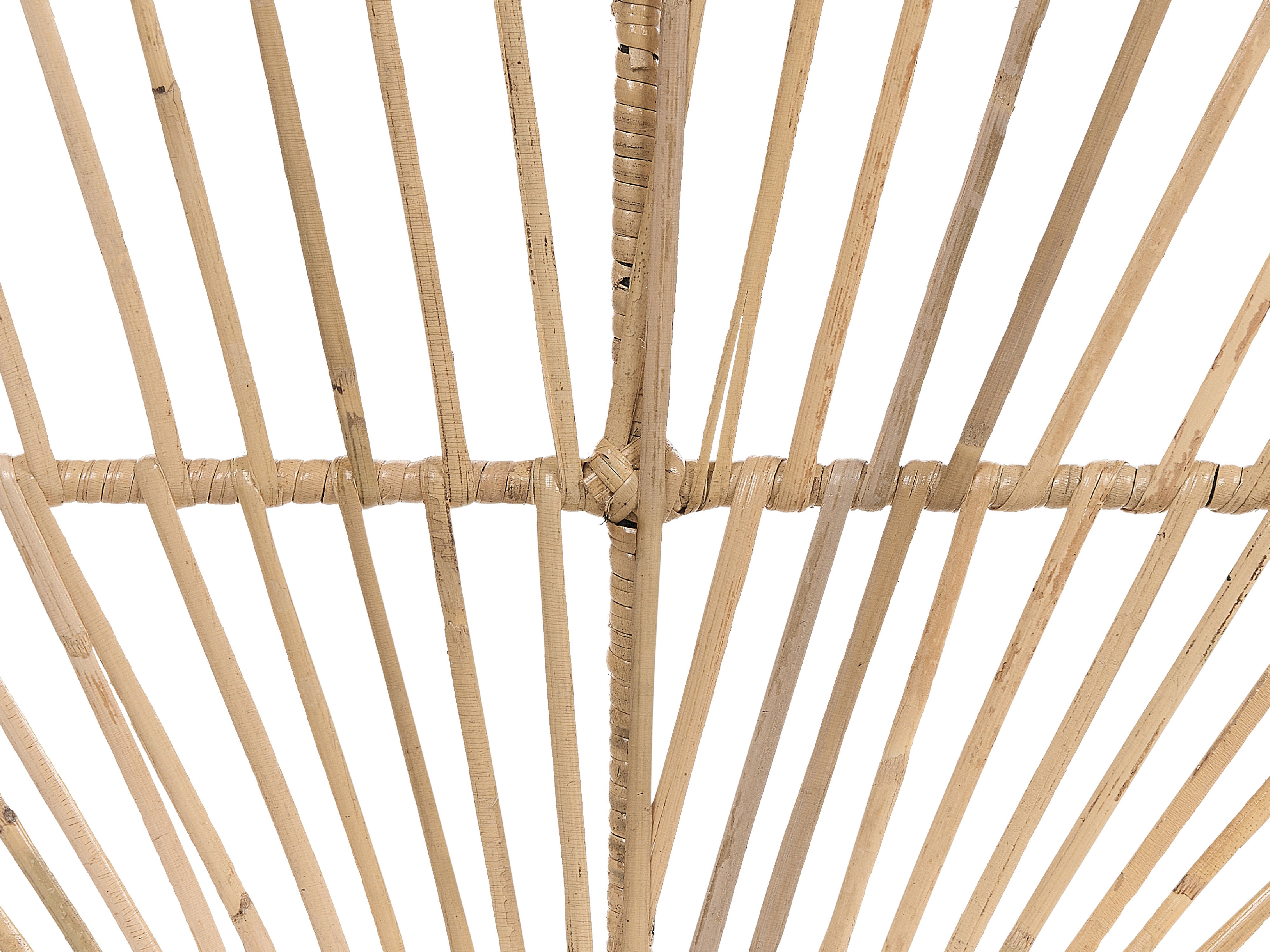 Garten Beistelltisch 2er Set Rattan Natürlich Quadratisch Cesenatico