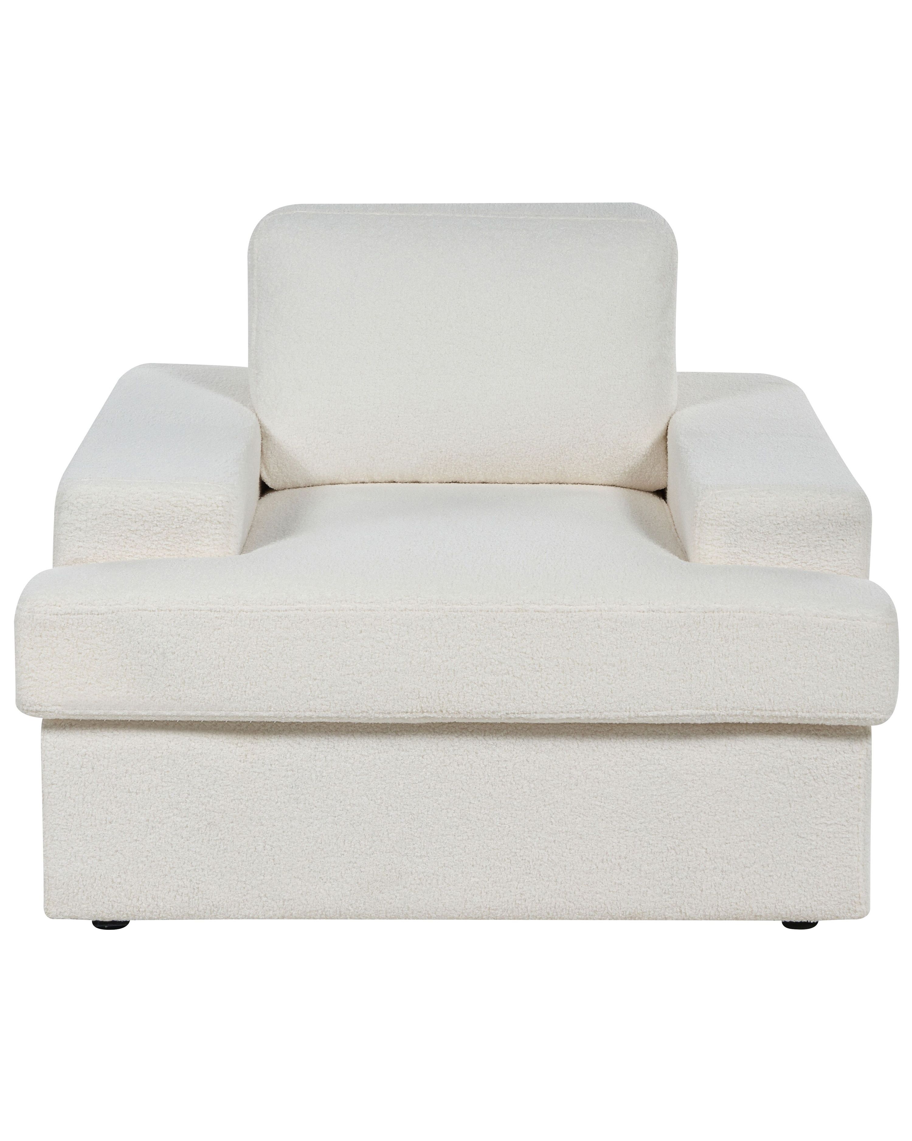 Armchair ALLA Boucle Off-White | Beliani.co.uk