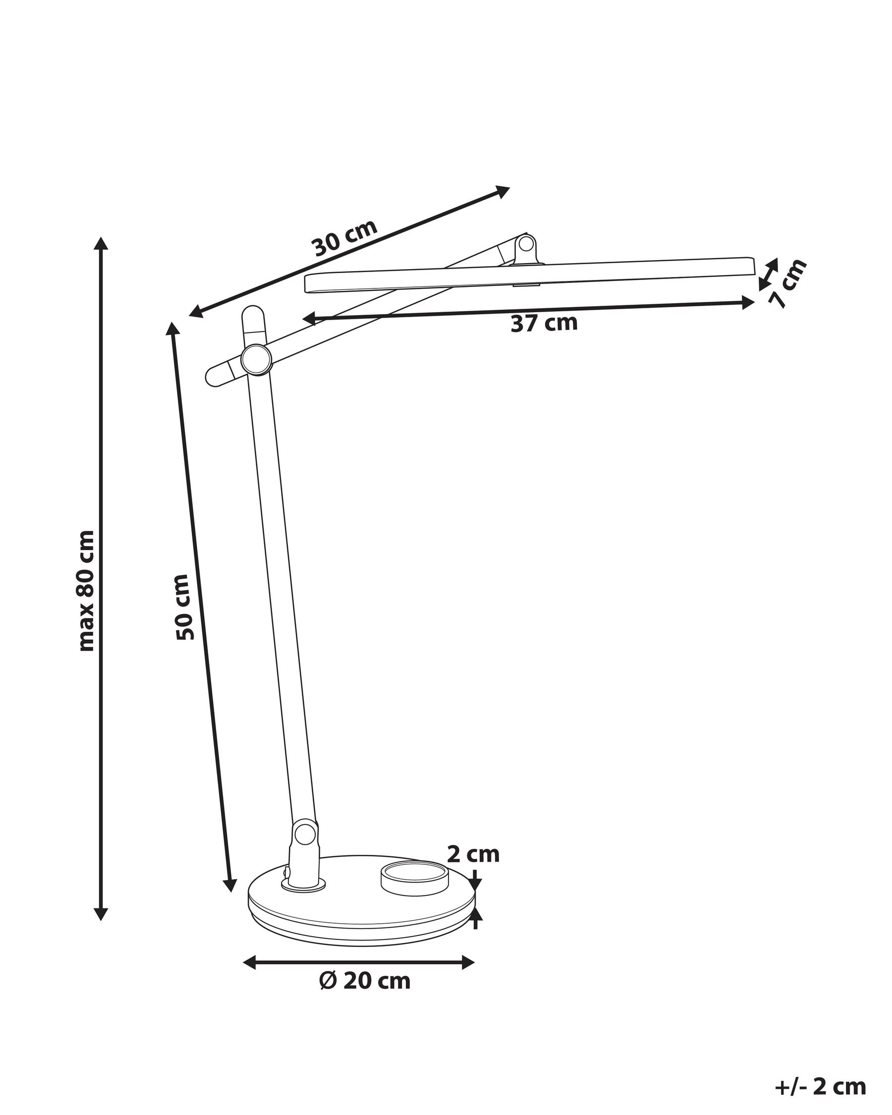 LED Desk Lamp HYDRUS Grey | Beliani.es