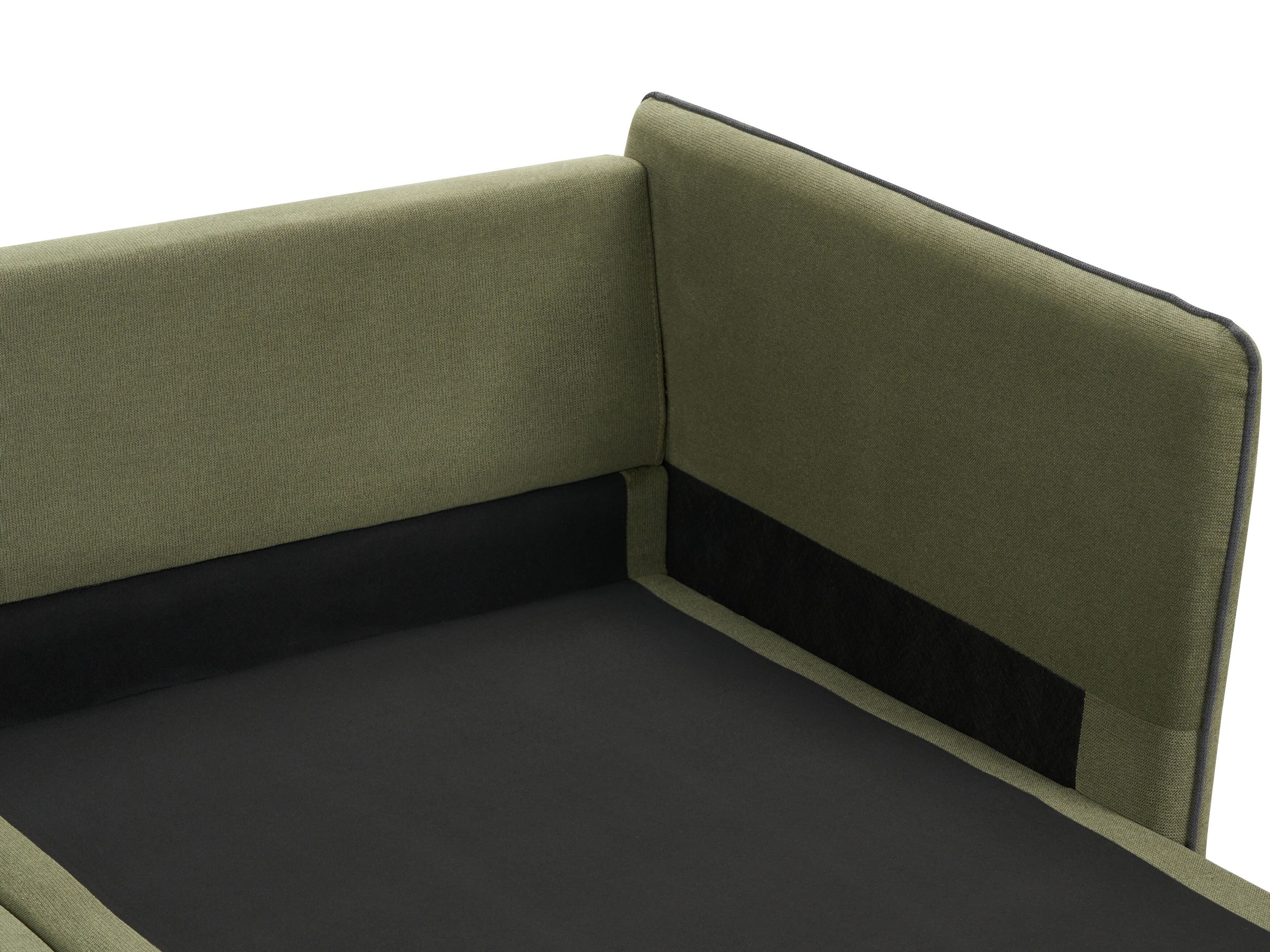 Corner Sofa 3 Seater ALTAN Fabric Green Left Hand | Beliani.co.uk